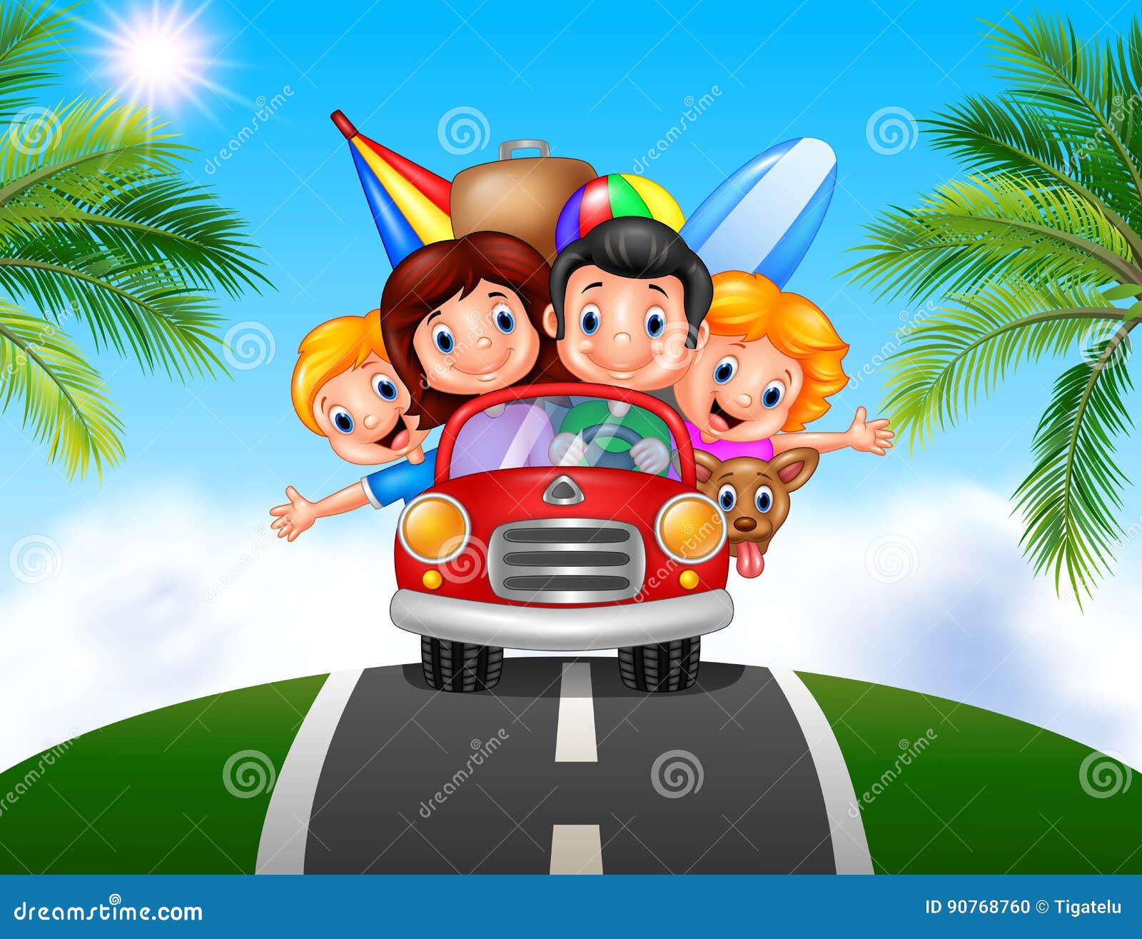 Funny Family Vacation Cartoons