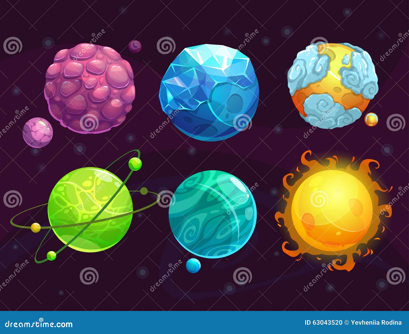 Cartoon Alien Planet