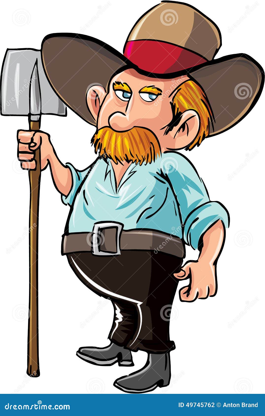 Cartoon Farmer With Horse Stock Photography | CartoonDealer.com #43367180