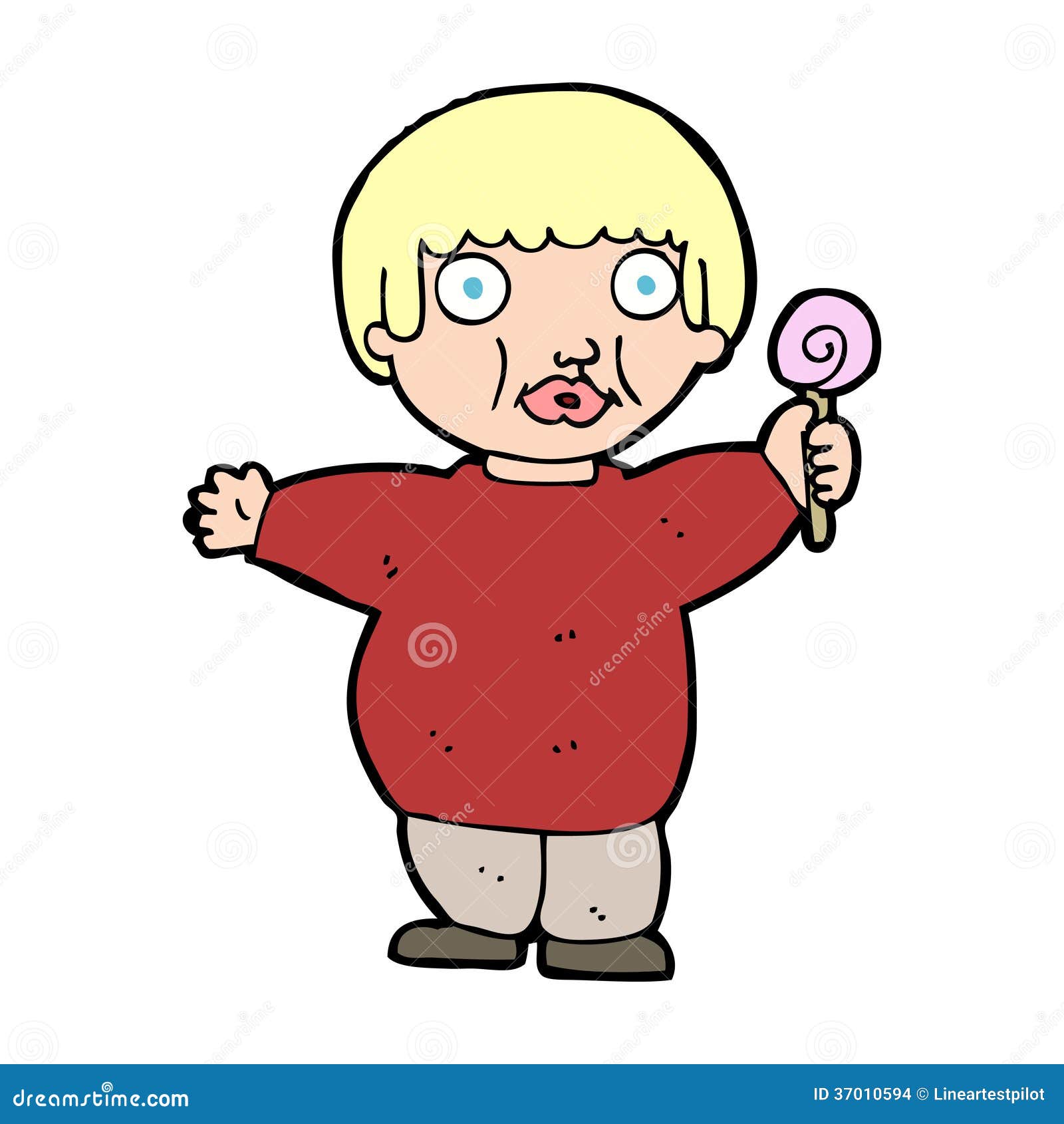 Cartoon fat child stock vector. Illustration of character - 37010594