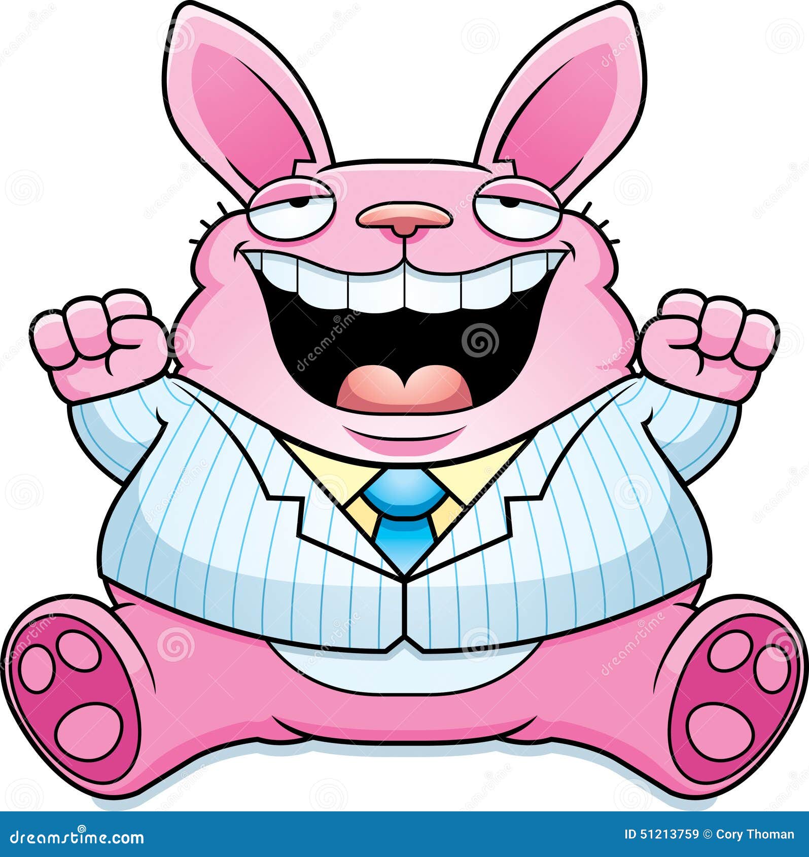 Cartoon Fat Easter Bunny Suit Stock Vector - Illustration of overweight ...