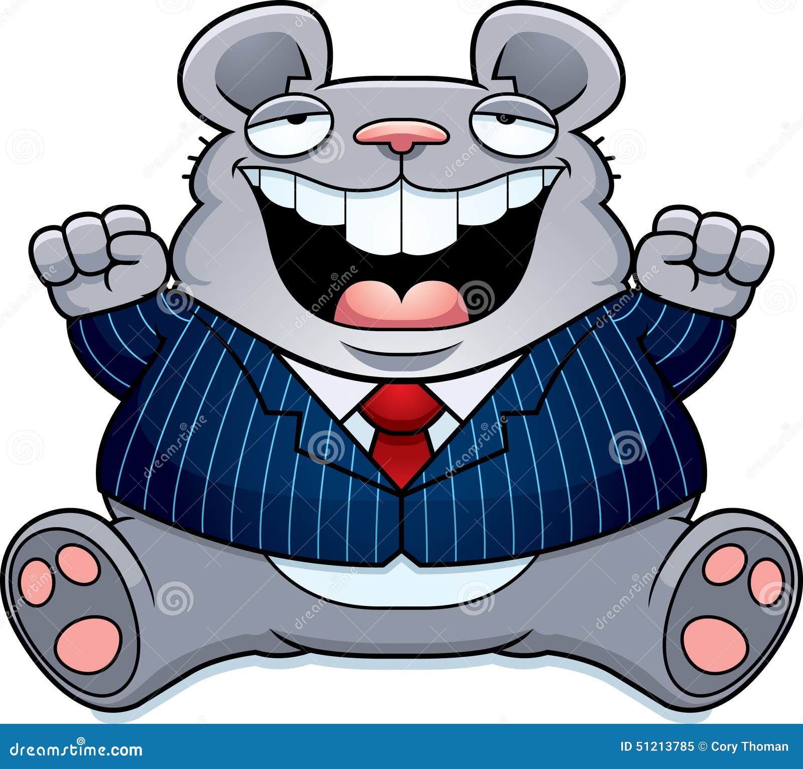 Cartoon Fat Mouse Suit stock vector. Illustration of animal - 51213785