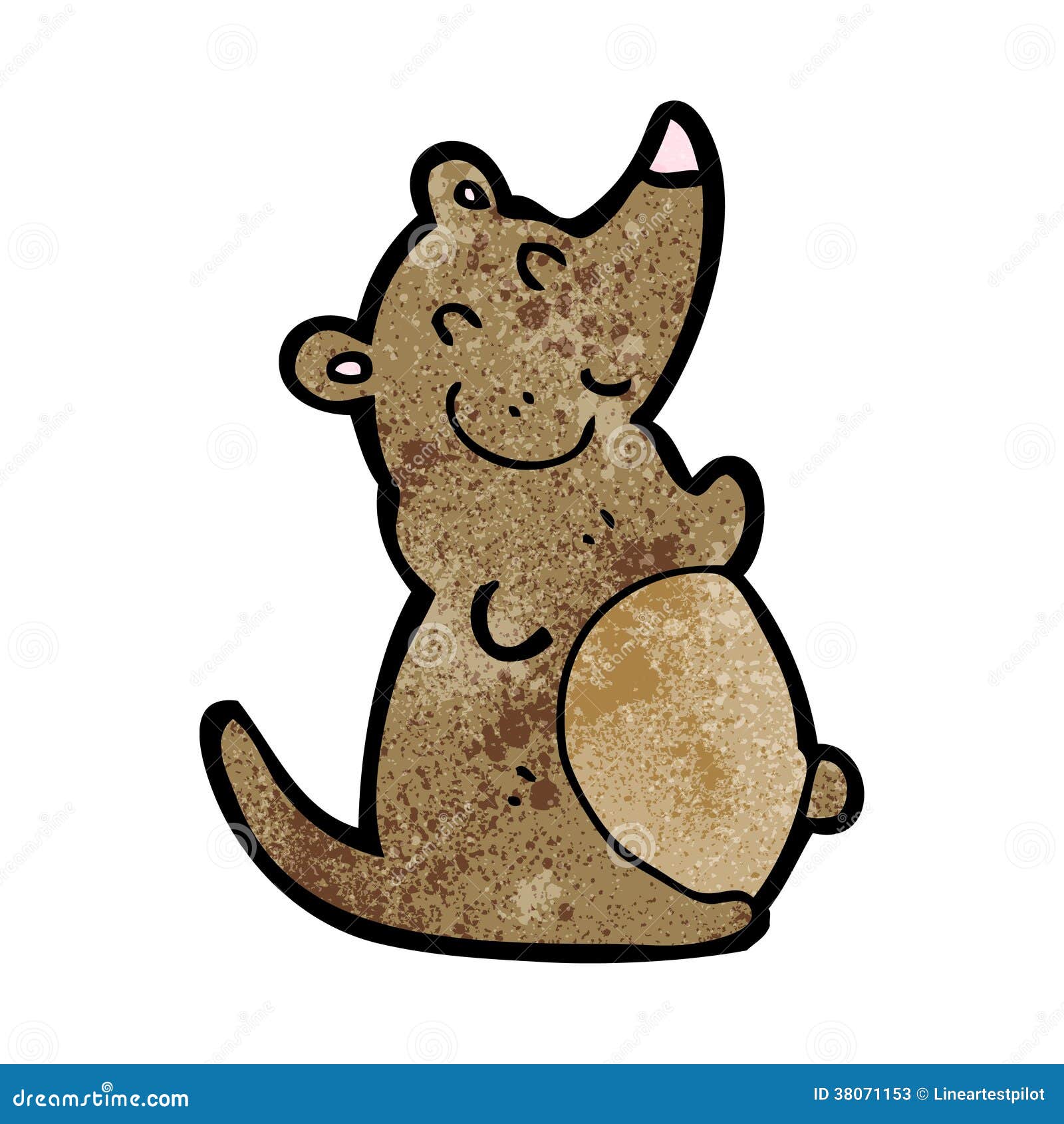 Cartoon fat rat stock vector. Illustration of doodle - 38071153