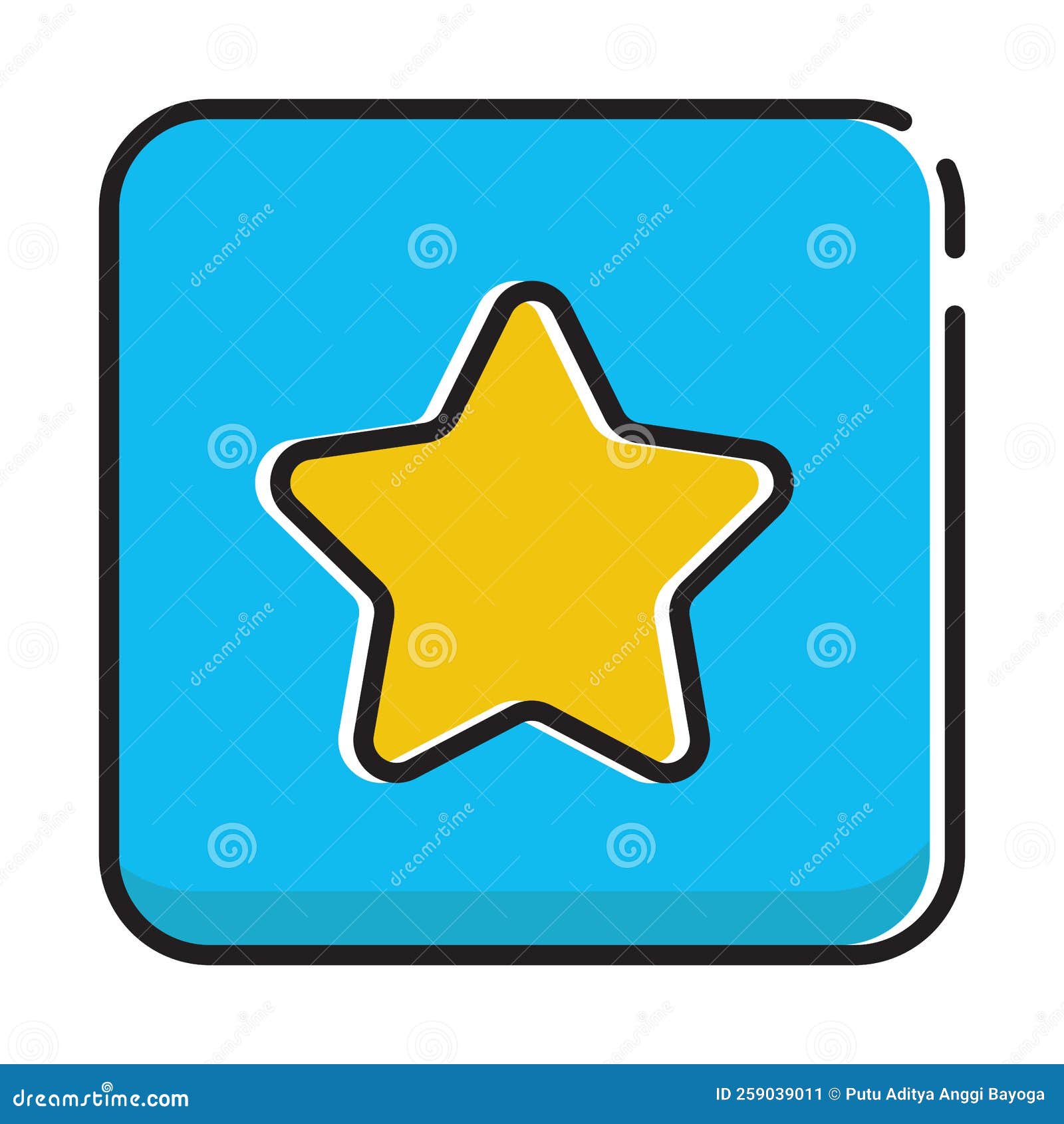 Cartoon favorite stock vector. Illustration of simple - 259039011