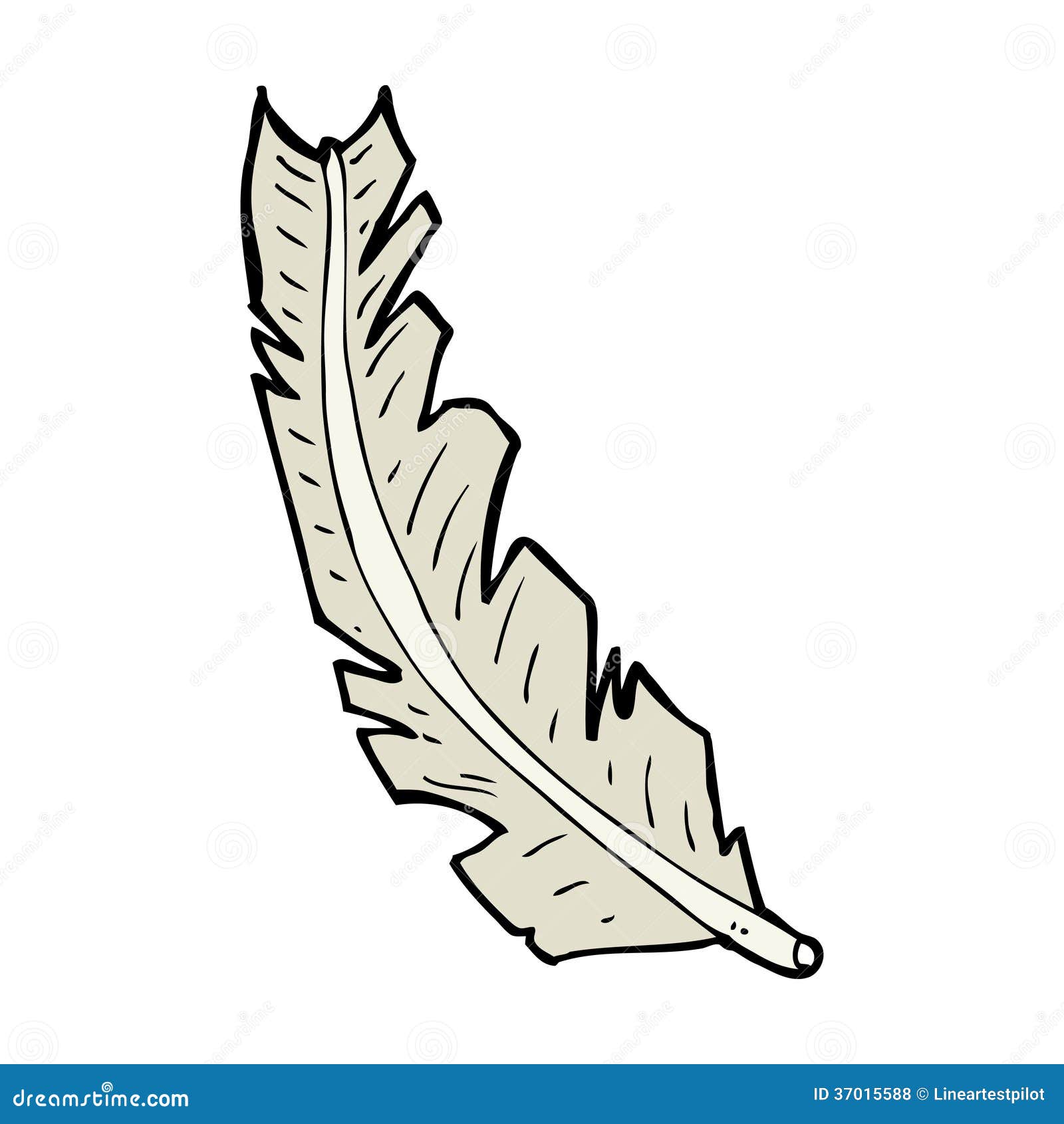 Cartoon feather stock vector. Illustration of cute, design - 37015588