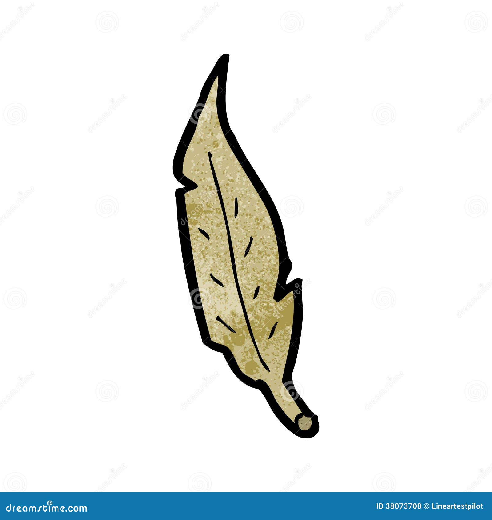 Cartoon feather stock vector. Illustration of cute, quirky - 38073700