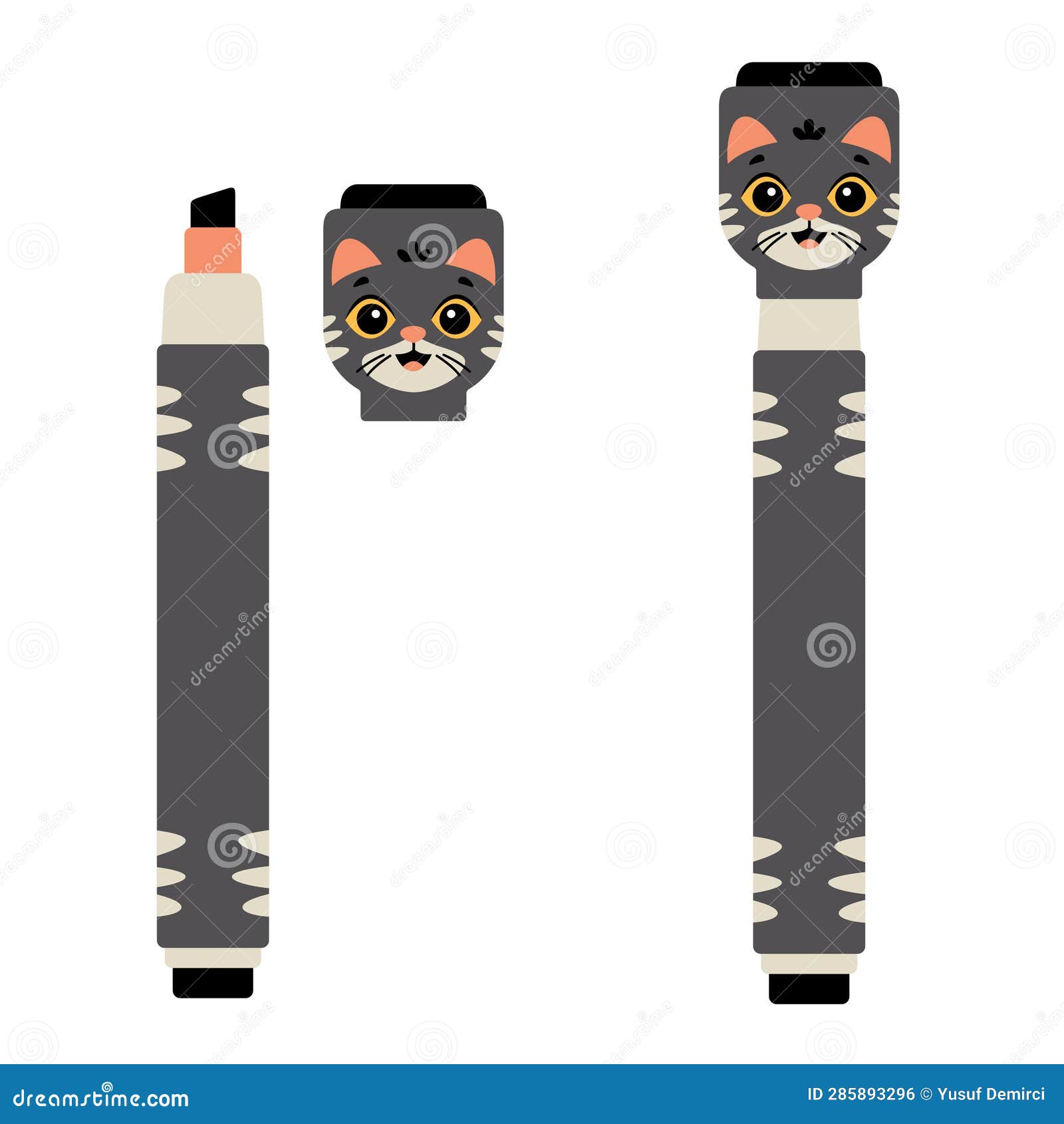 Cartoon Felt Tip Pen Vector Illustration | CartoonDealer.com #94182474