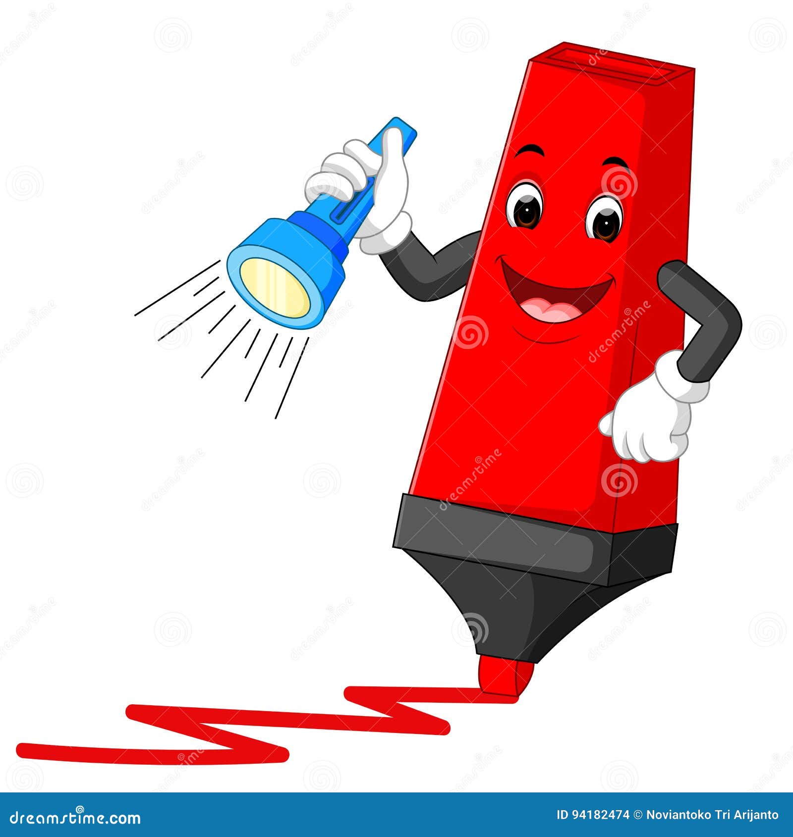 Cartoon Felt Tip Pen Vector Illustration | CartoonDealer.com #94182474