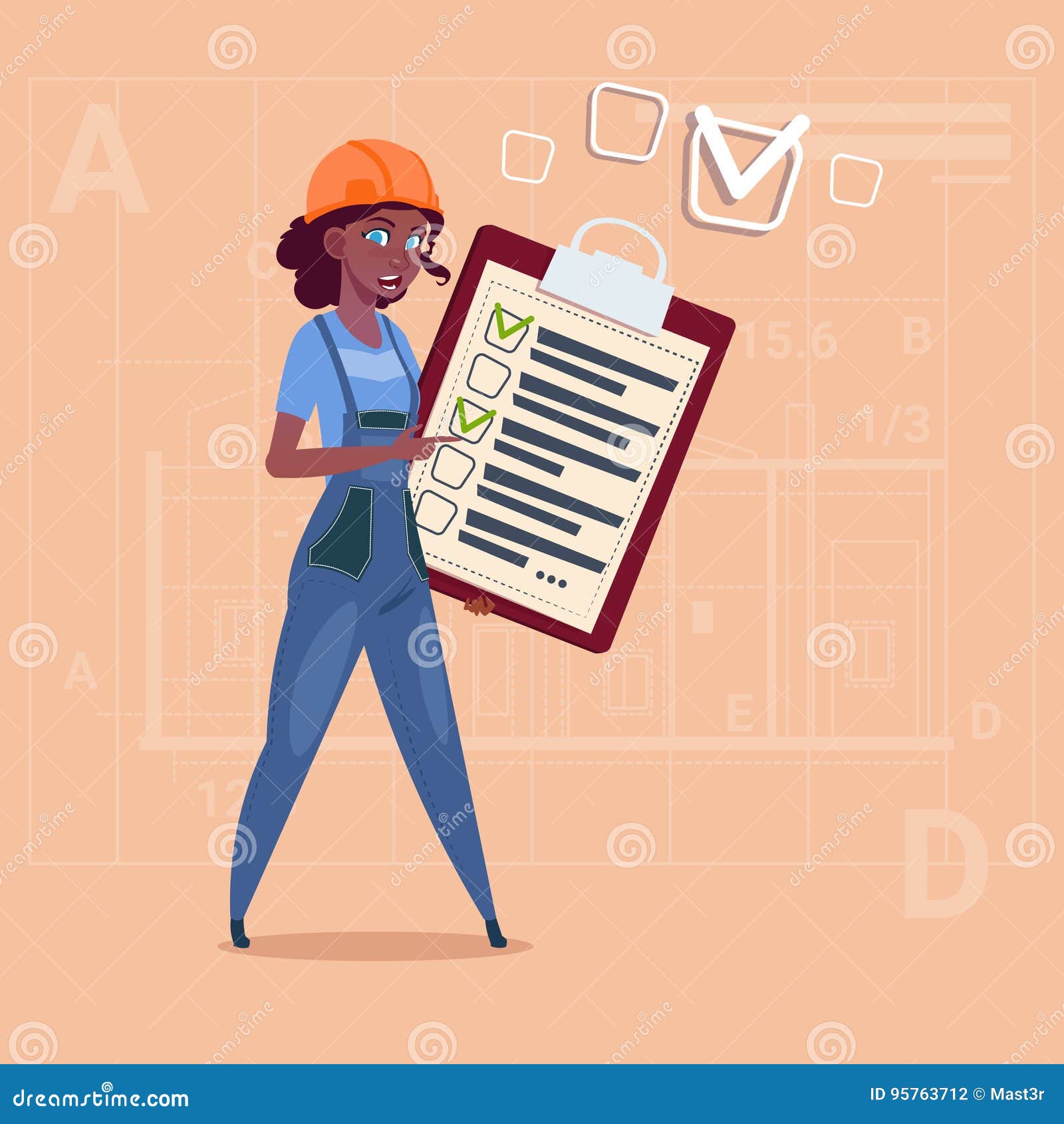 Builder Carpenter Folded Arms Hammer Crest Cartoon Vector Illustration ...