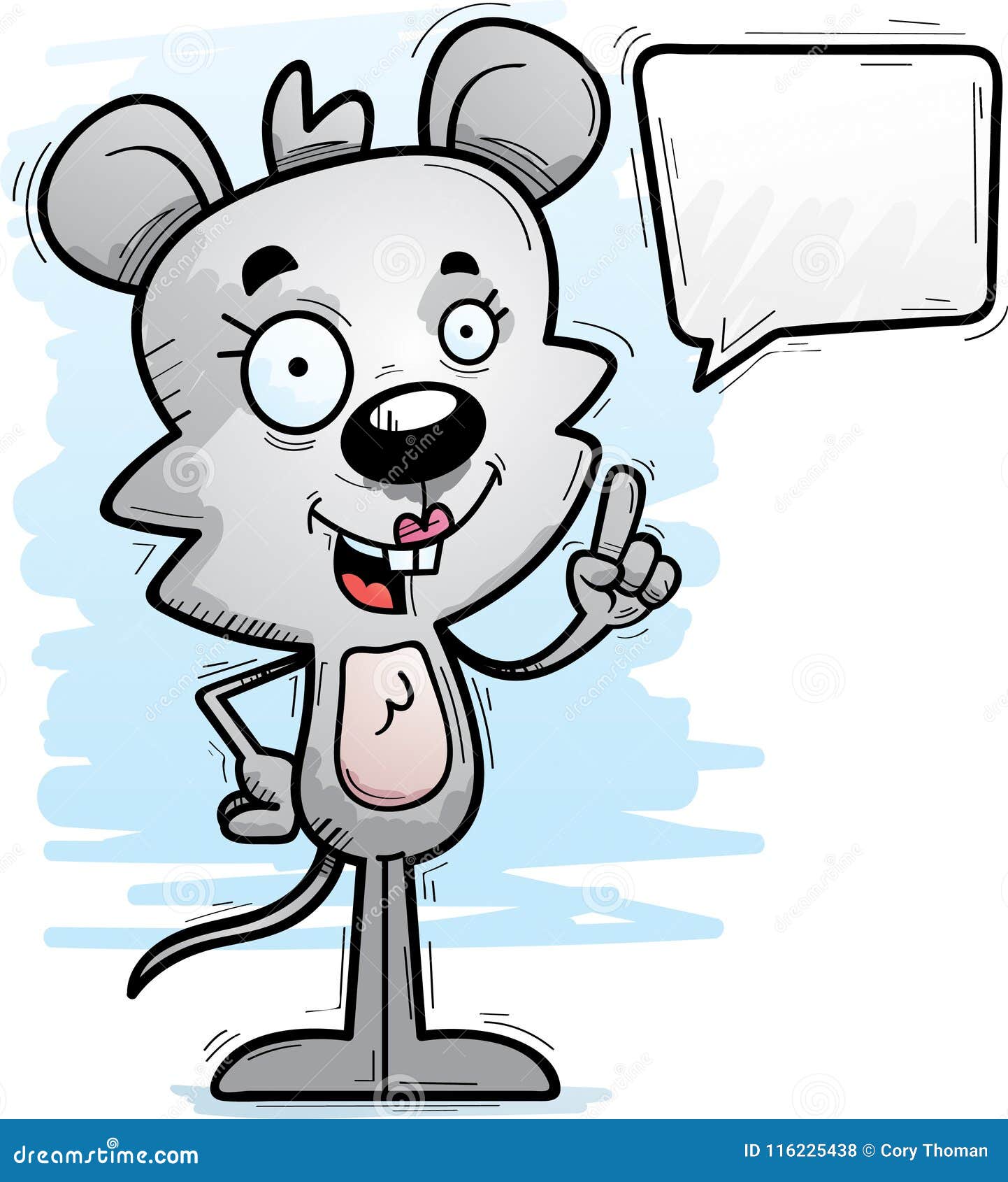 Cartoon Female Mouse Talking Stock Vector - Illustration of word, mouse ...