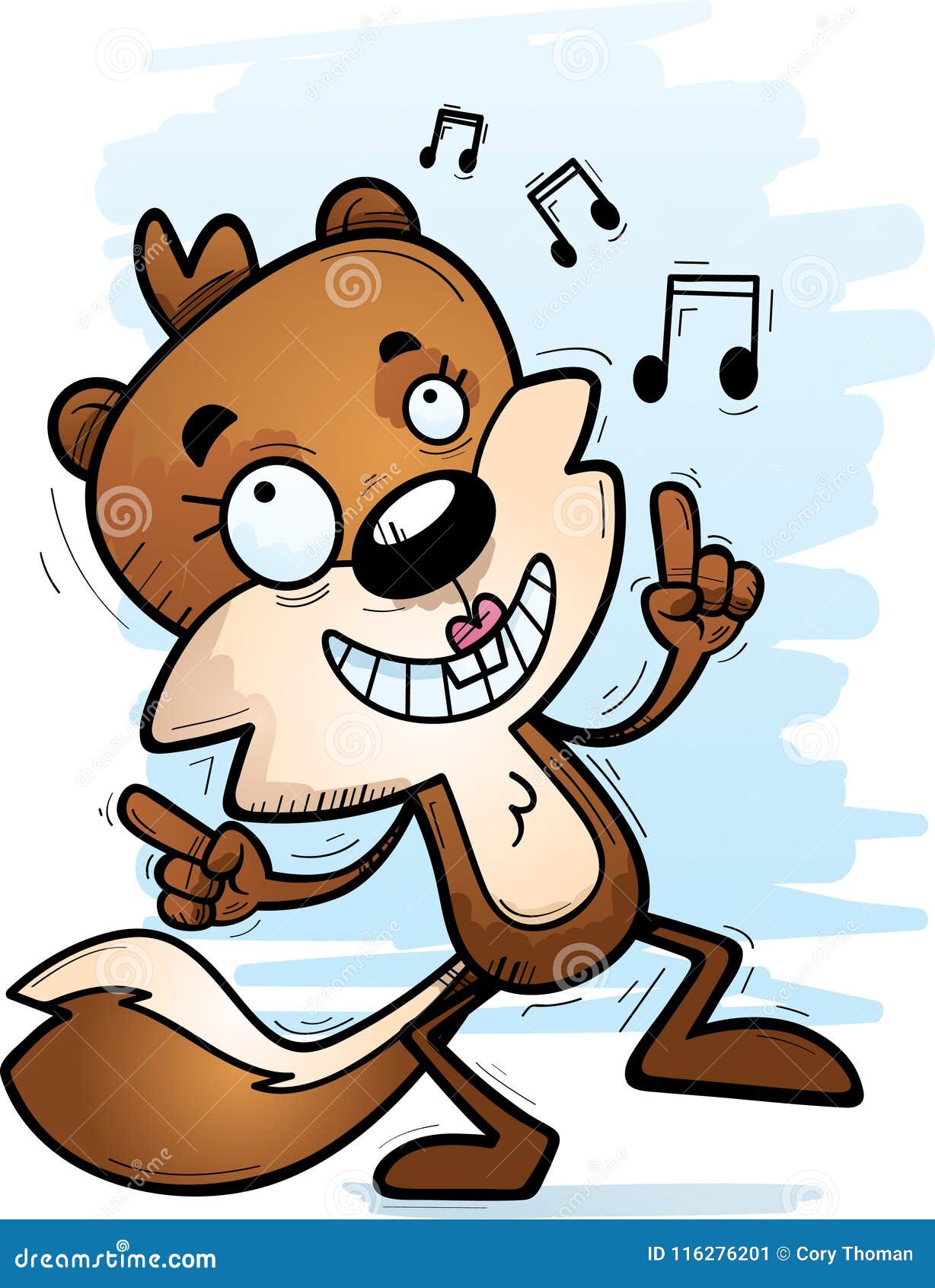 Cartoon Female Squirrel Dancing Stock Vector - Illustration of squirrel ...