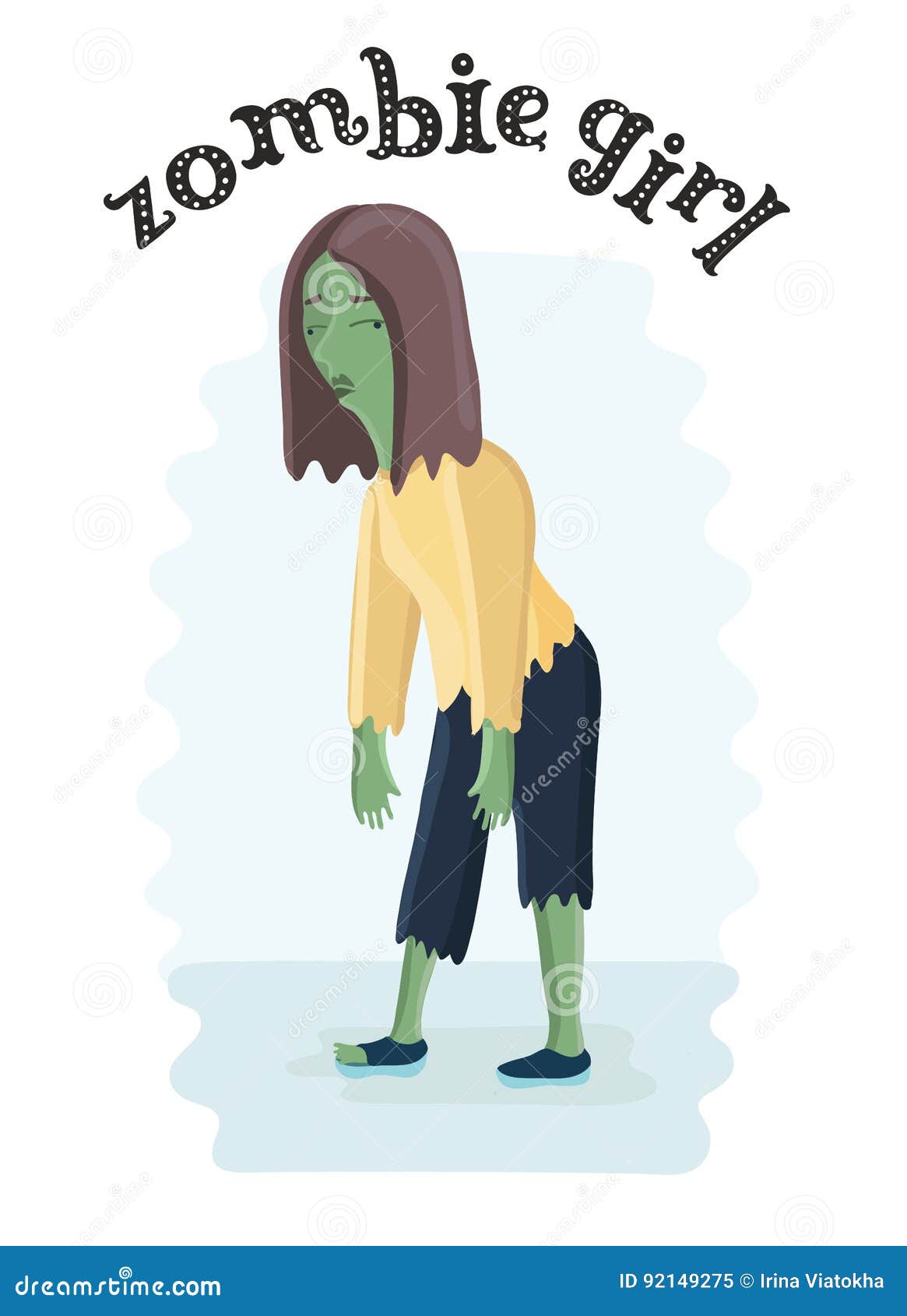 Cartoon Zombie Girl
