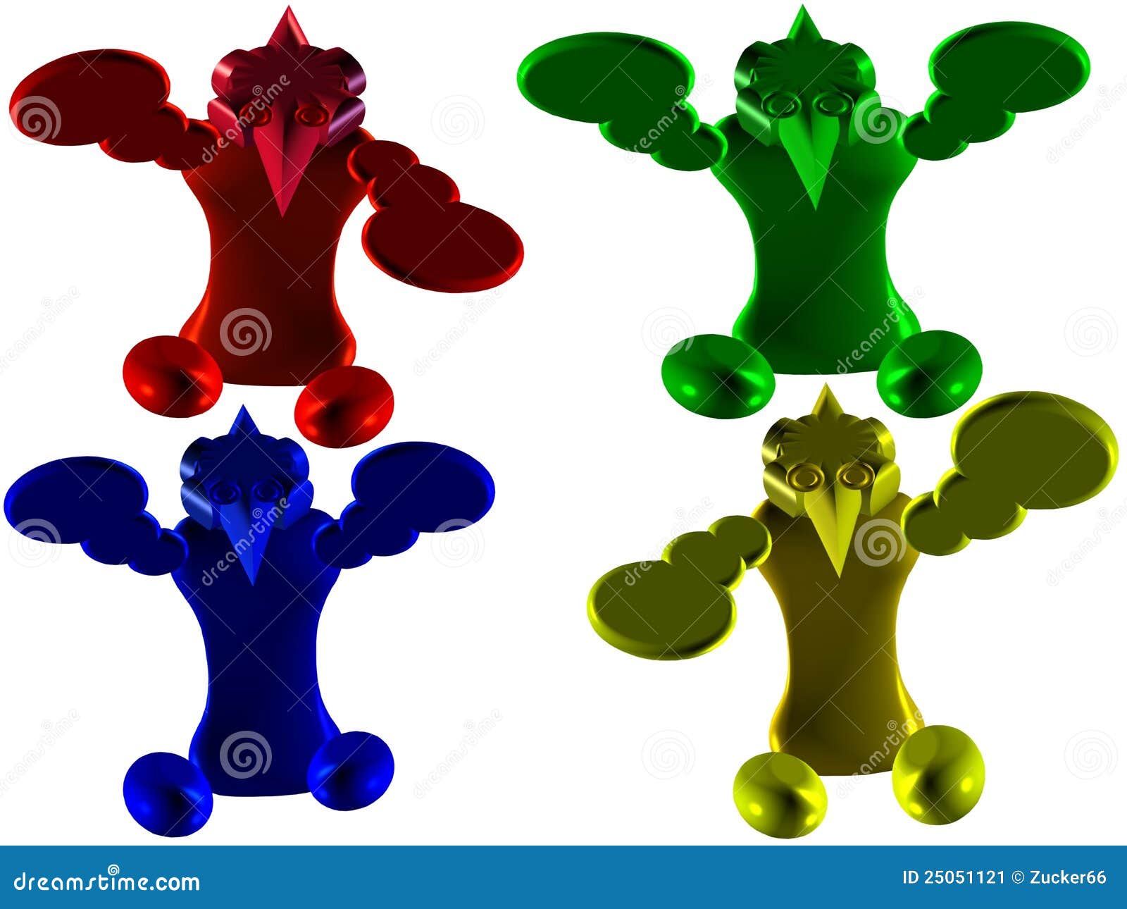 Cartoon figures stock illustration. Illustration of victory - 25051121