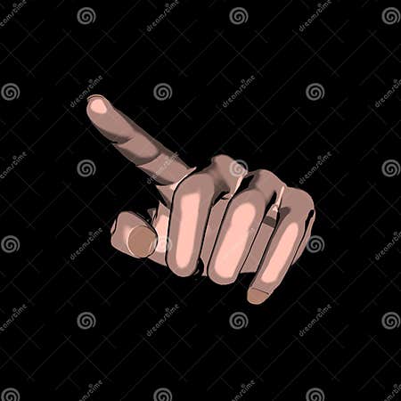 Cartoon of finger pointing stock illustration. Illustration of fingers ...
