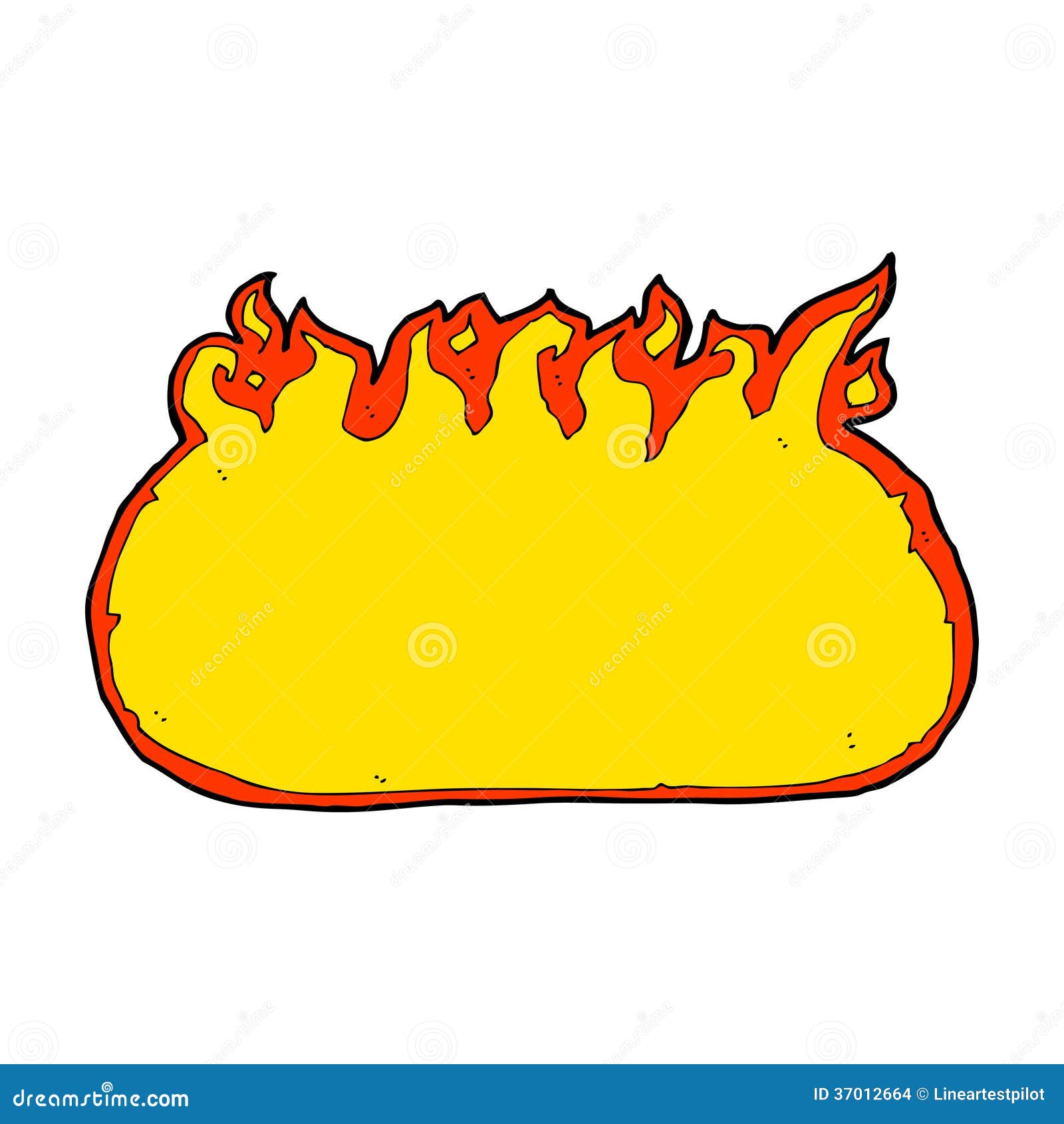 Cartoon Fire Border Vector Illustration | CartoonDealer.com #37012664