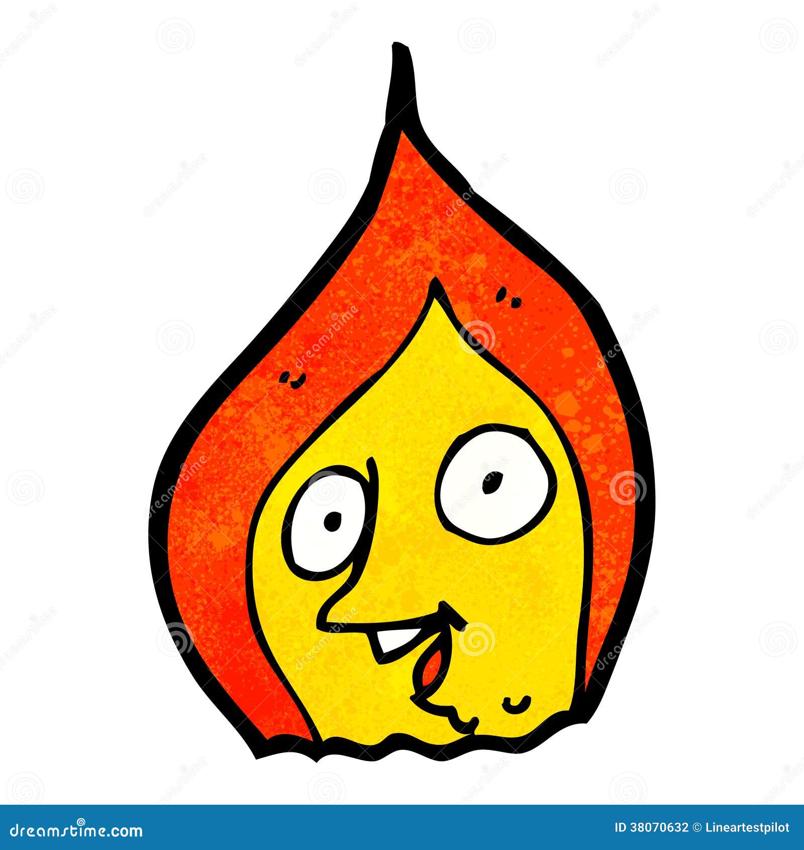 Cartoon fire character stock vector. Illustration of fire - 38070632