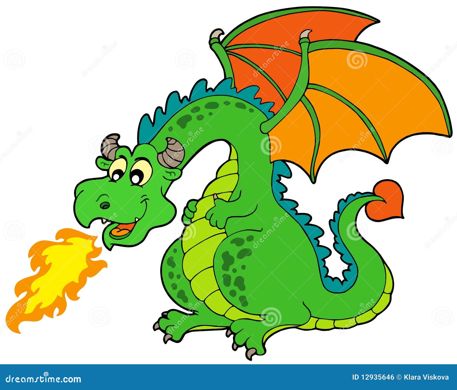 Cartoon Dragon Fire