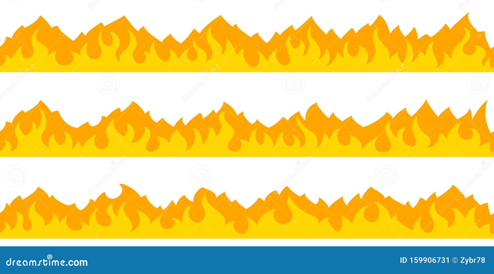 Fire flame frame borders stock vector. Illustration of hell - 159906731