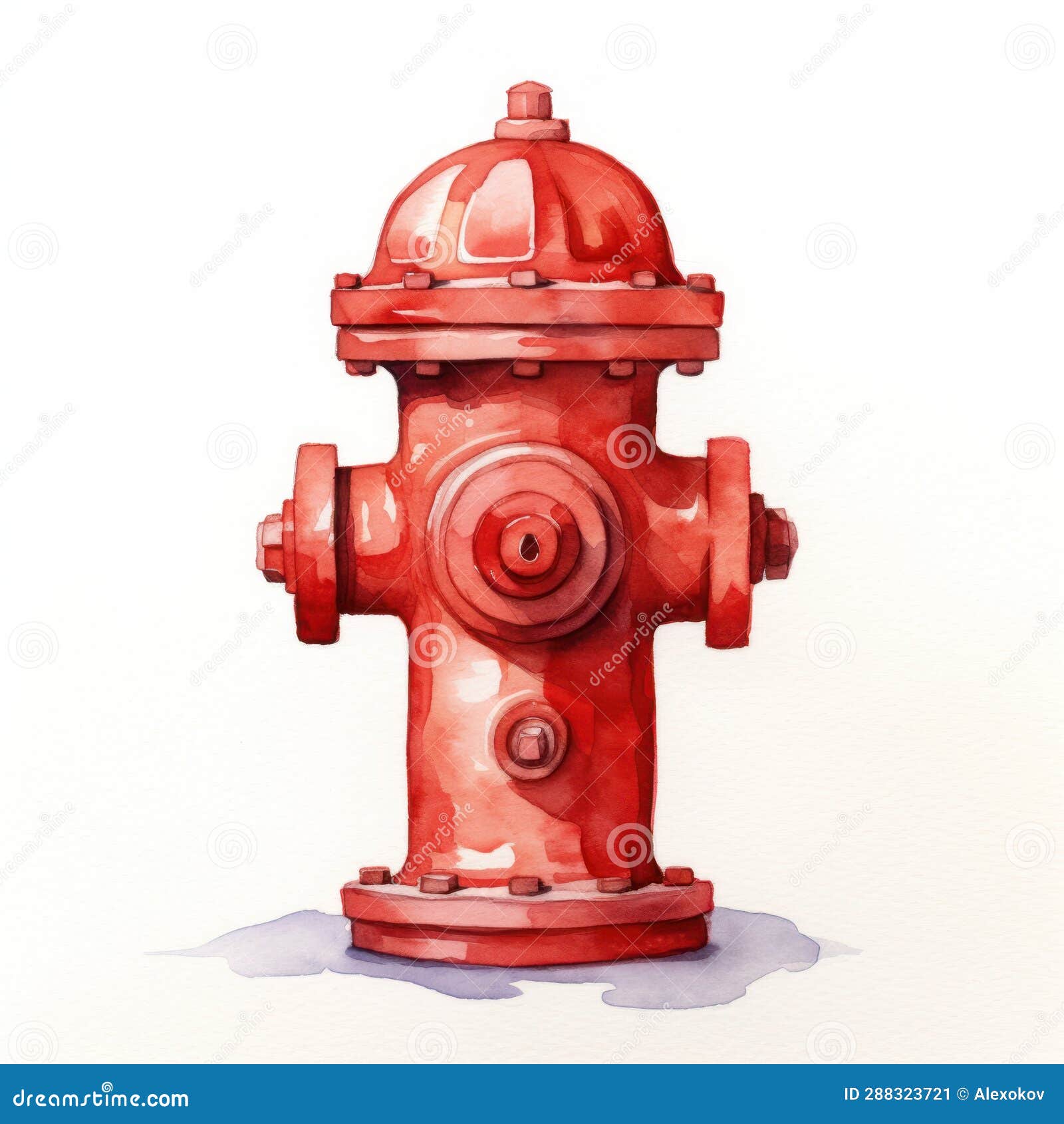 Cartoon Fire Hydrant Clipart AI Generated Stock Illustration ...