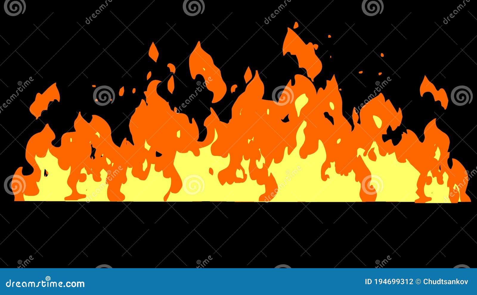 Cartoon Fire of Raging Flames Stock Footage - Video of flaming, close ...