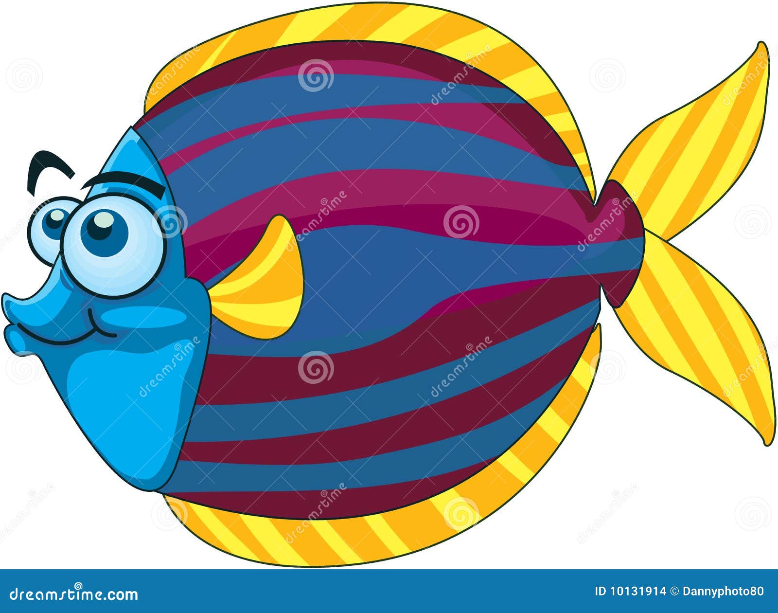 Cartoon fish stock illustration. Illustration of graphic - 10131914