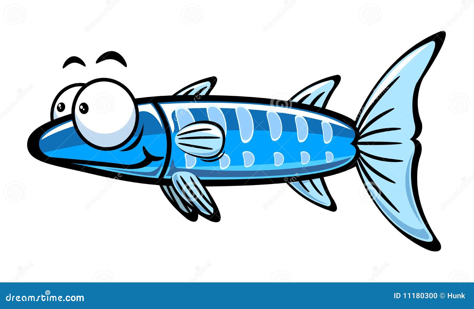 Cartoon fish stock vector. Illustration of animal, vector - 11180300
