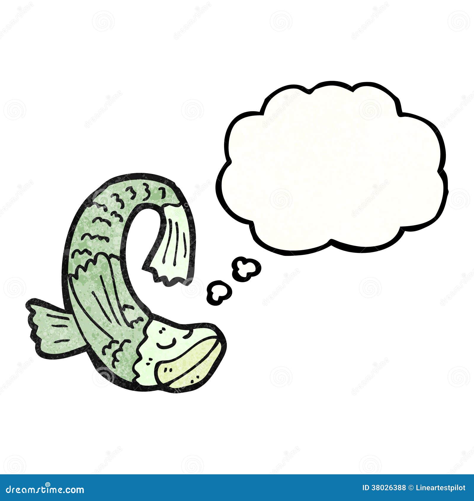 Cartoon fish stock vector. Illustration of retro, simple - 38026388