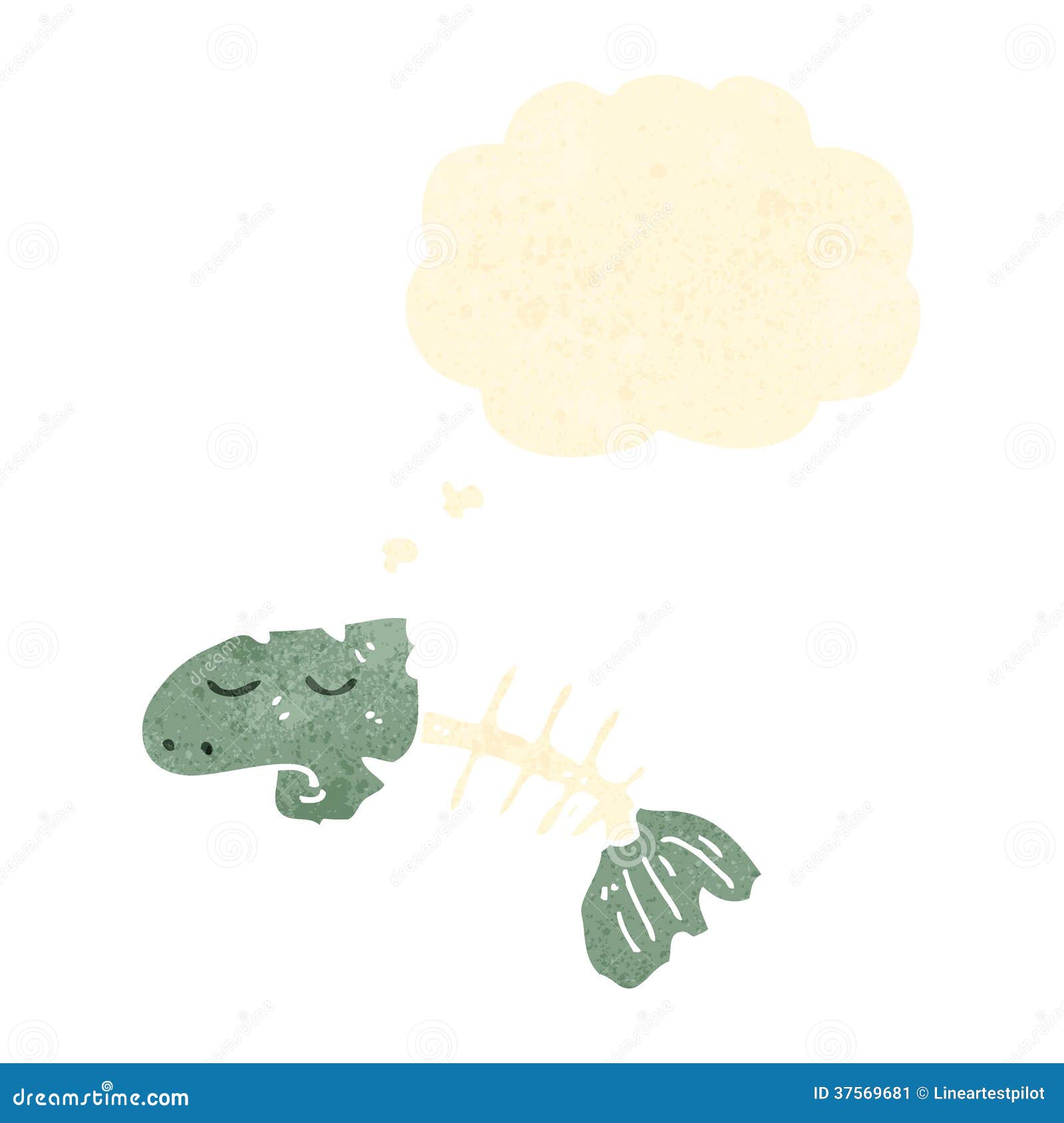Cartoon fish bones stock vector. Illustration of drawing - 37569681