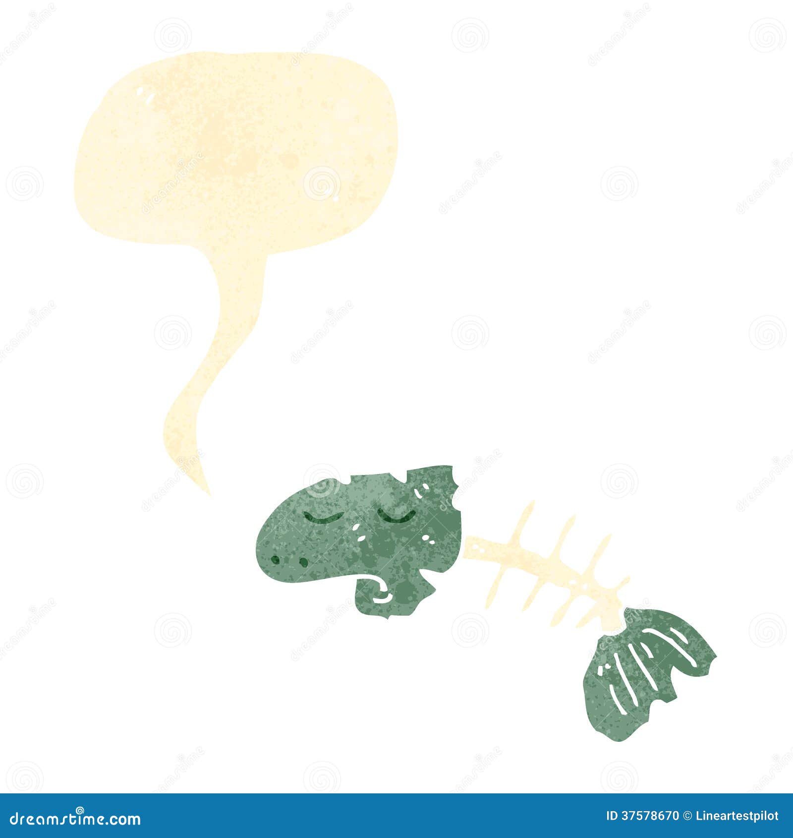 Cartoon fish bones stock vector. Illustration of cute - 37578670