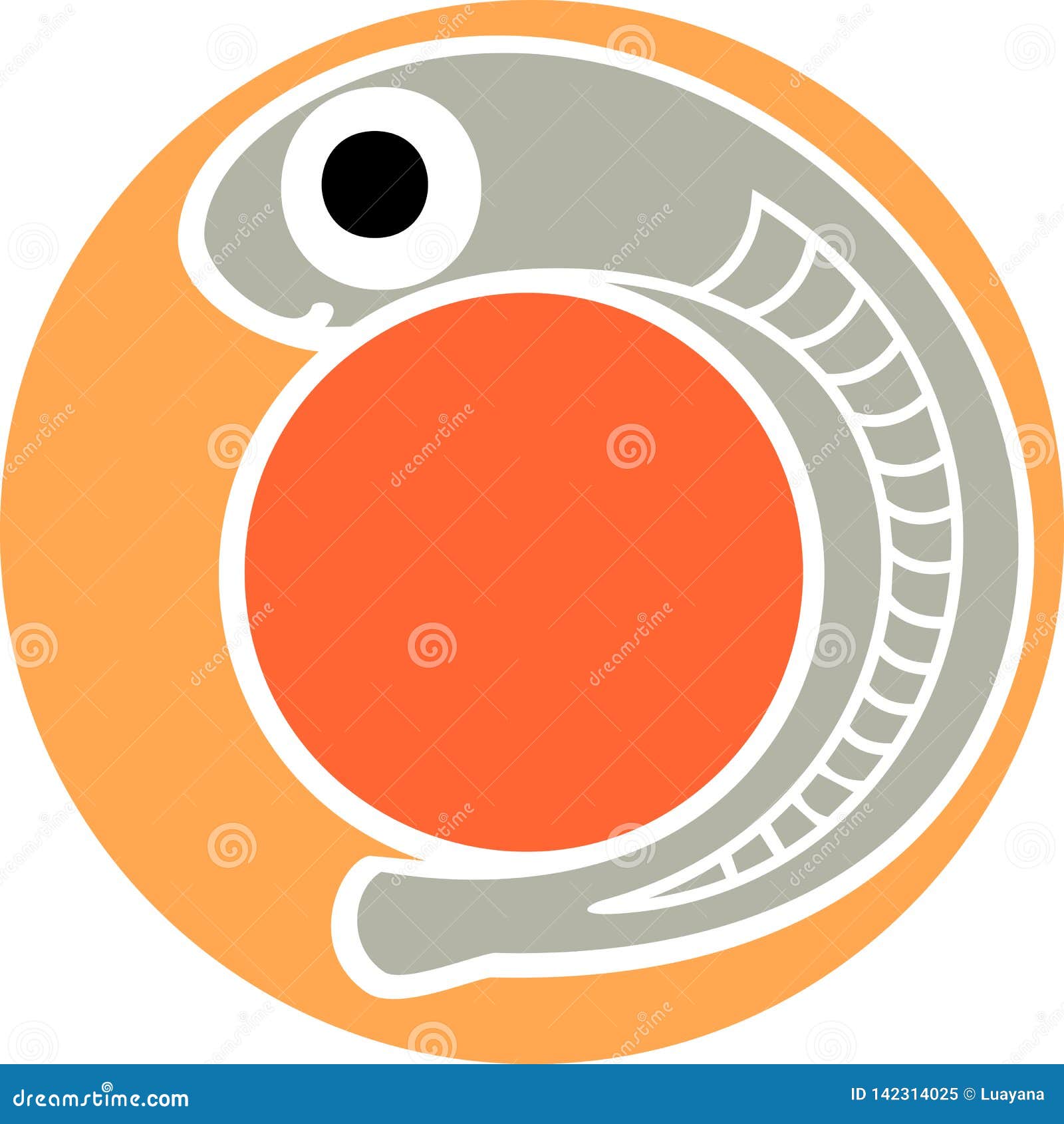 Larvae With Yolk-sac Of Crucian Carp Carassius Freshwater Fish Glued ...