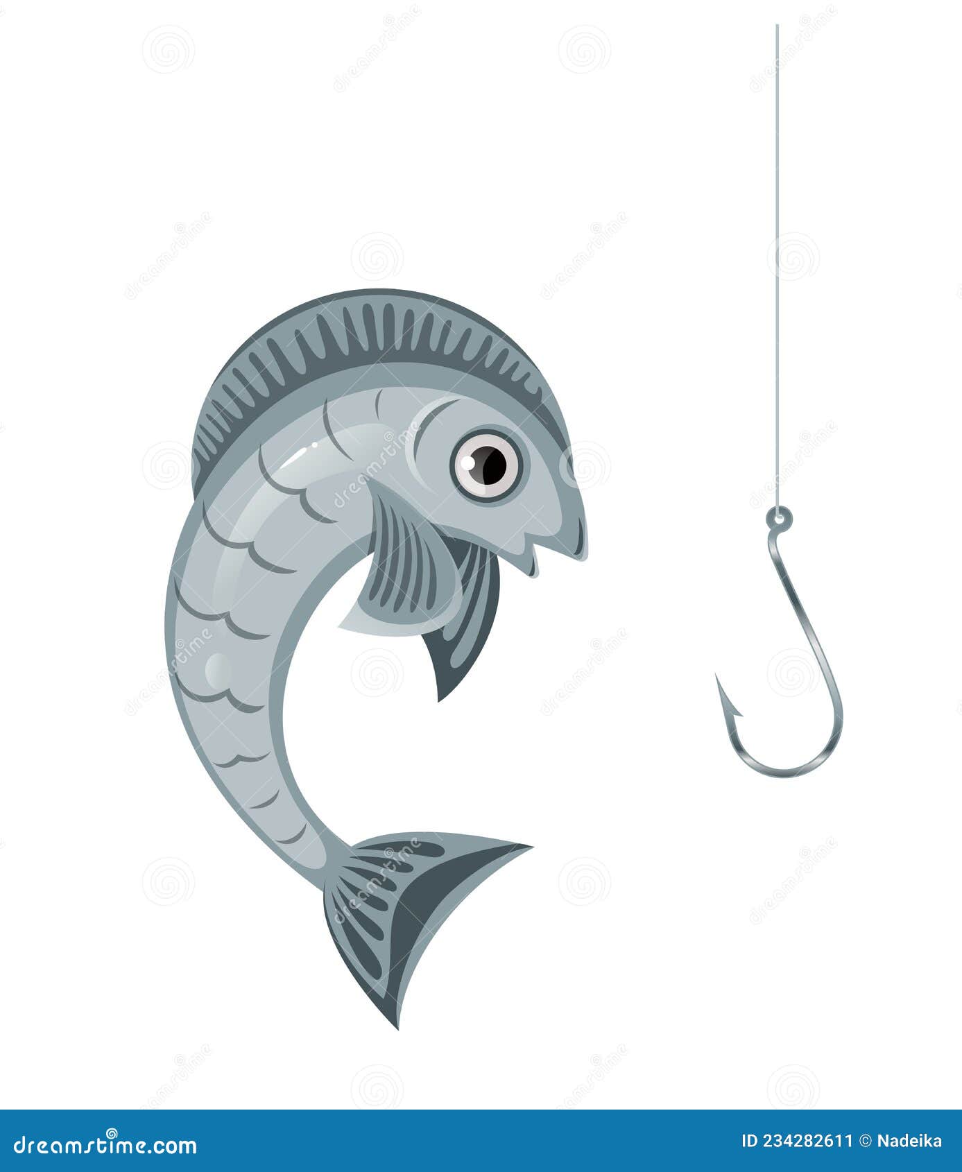 Cartoon Fish stock vector. Illustration of offering - 234282611