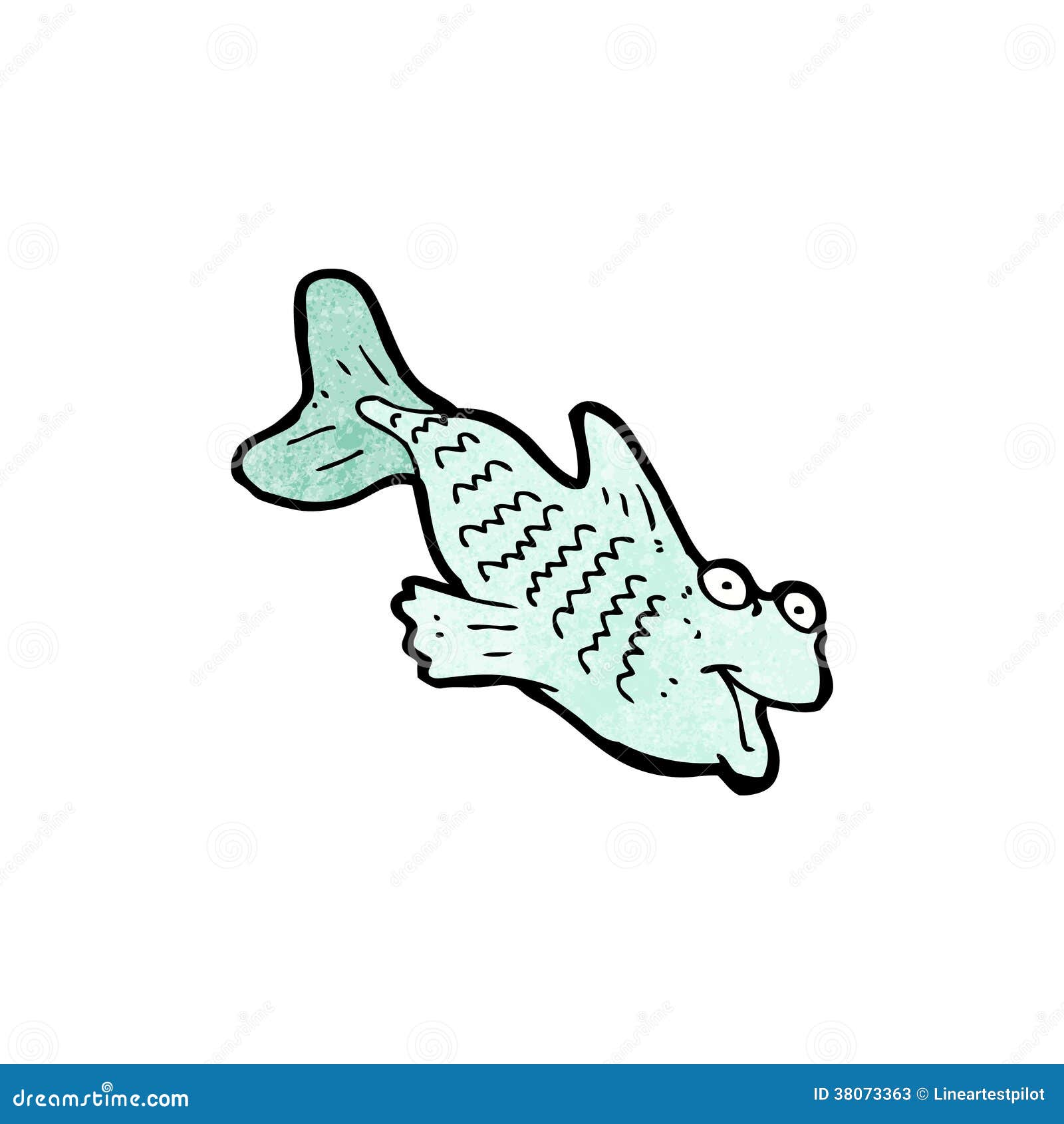 Cartoon fish stock vector. Illustration of retro, cute - 38073363