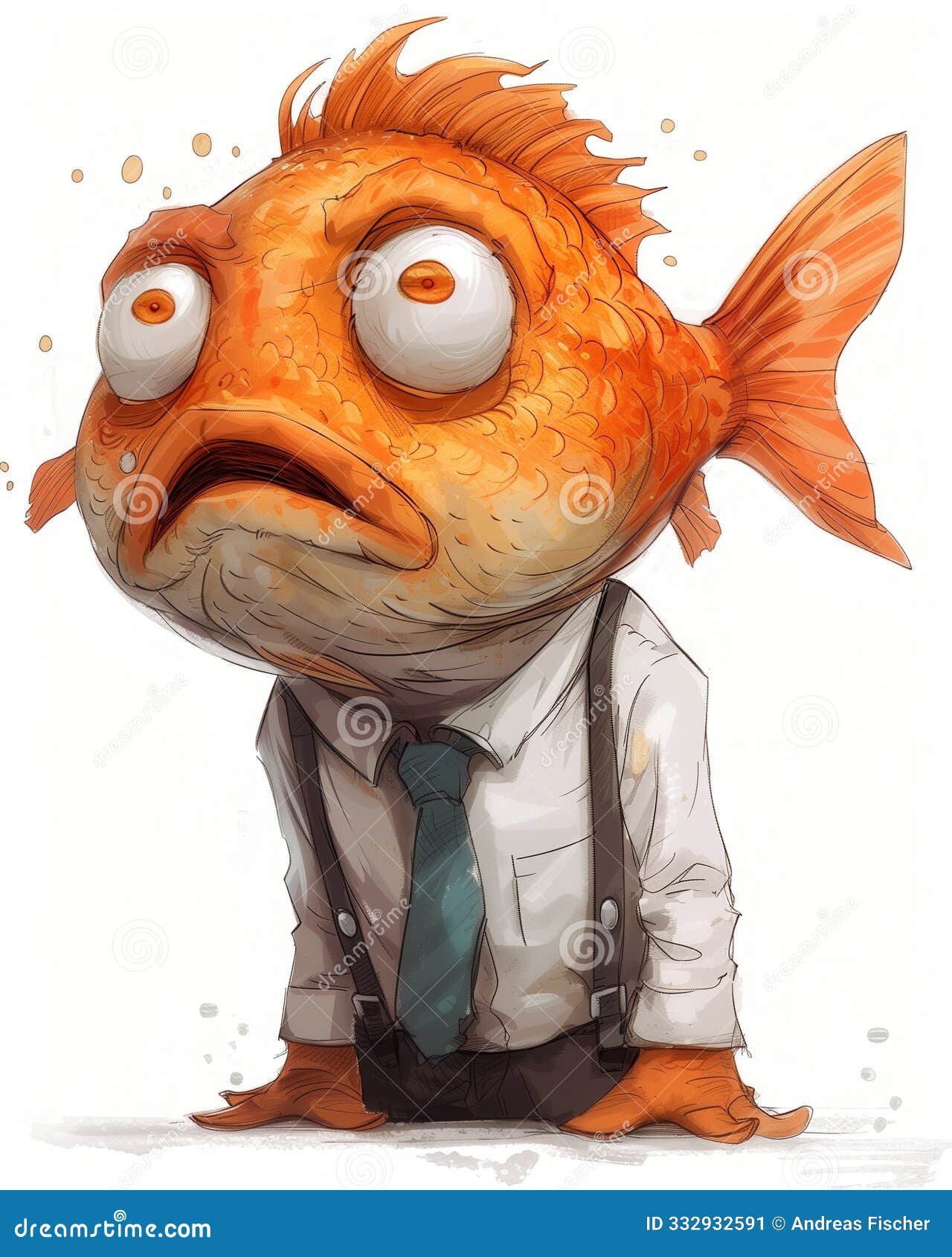 Cartoon Fish Near Sea Anemone Royalty-Free Stock Image | CartoonDealer ...