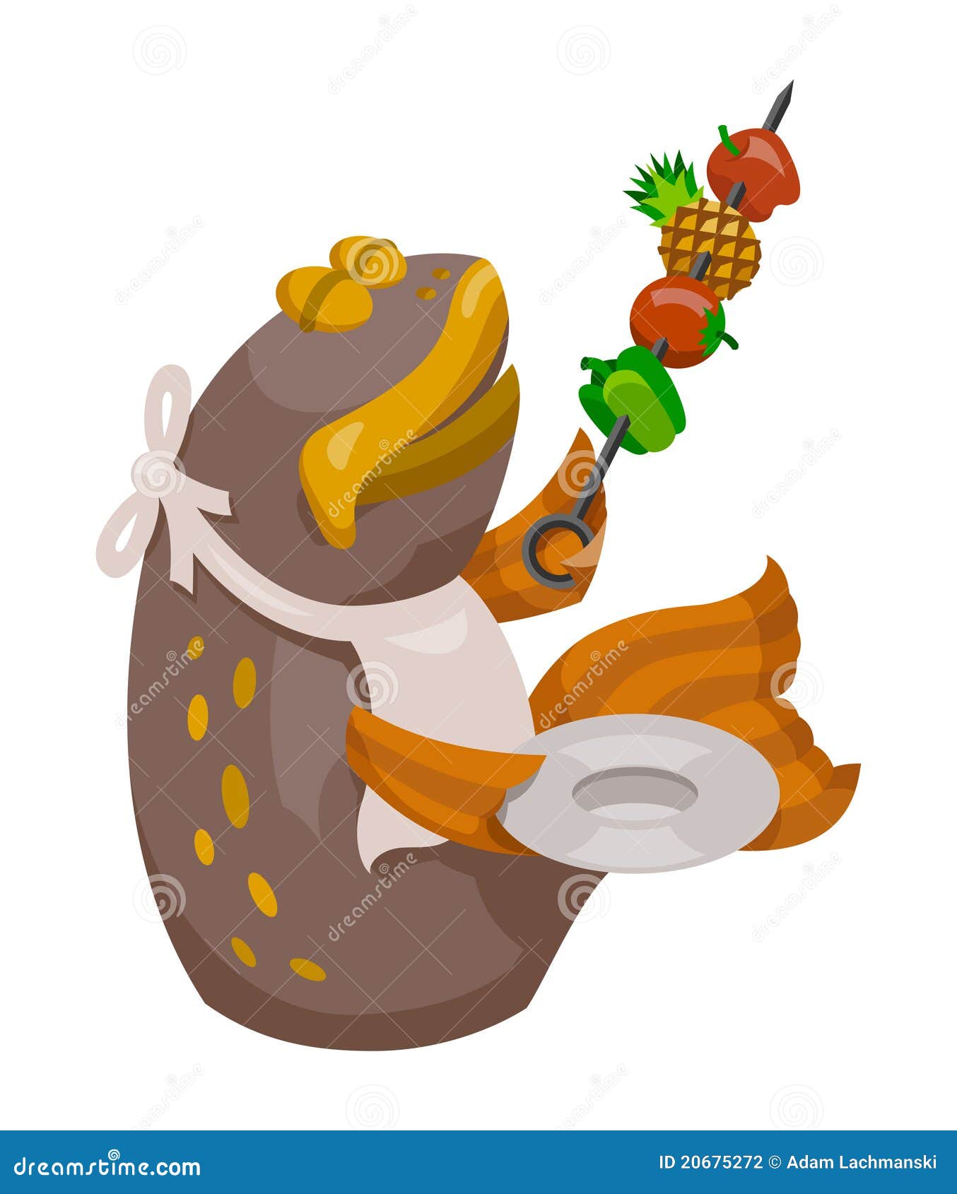 Shish Kabob Vector Illustration Clip-art | CartoonDealer.com #67347076