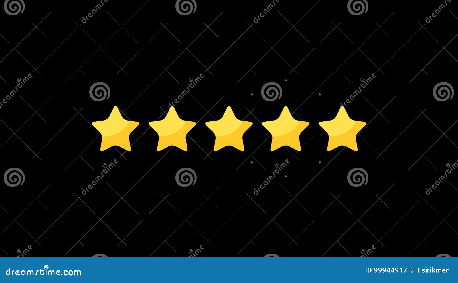 Cartoon Five Star Rating Version 2 Stock Video - Video of achievement ...