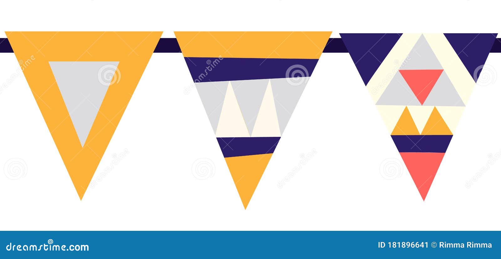 Cartoon Flags Seamless Pattern Vector Background Stock Vector ...