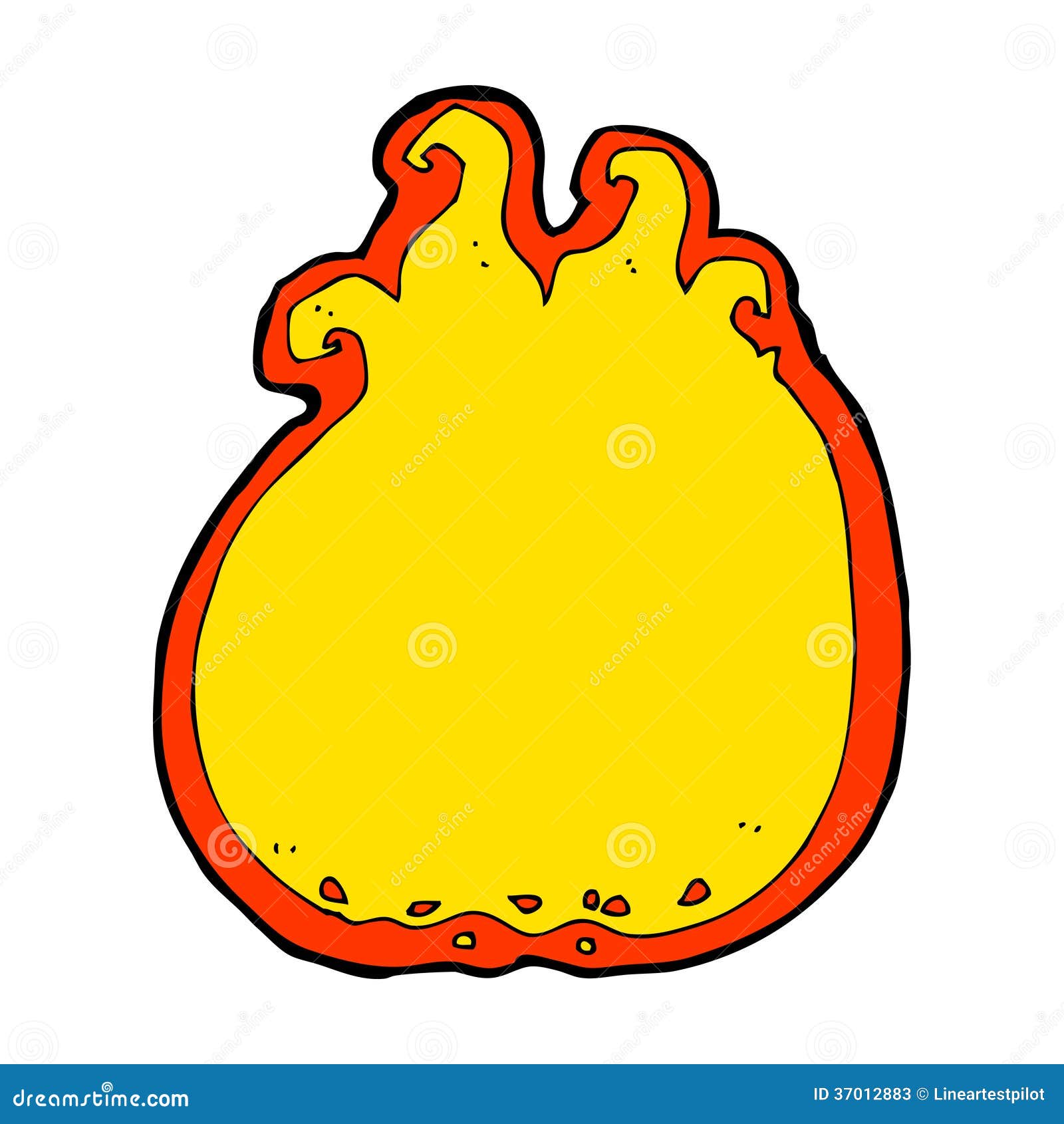 Cartoon Flame Border | CartoonDealer.com #37012883