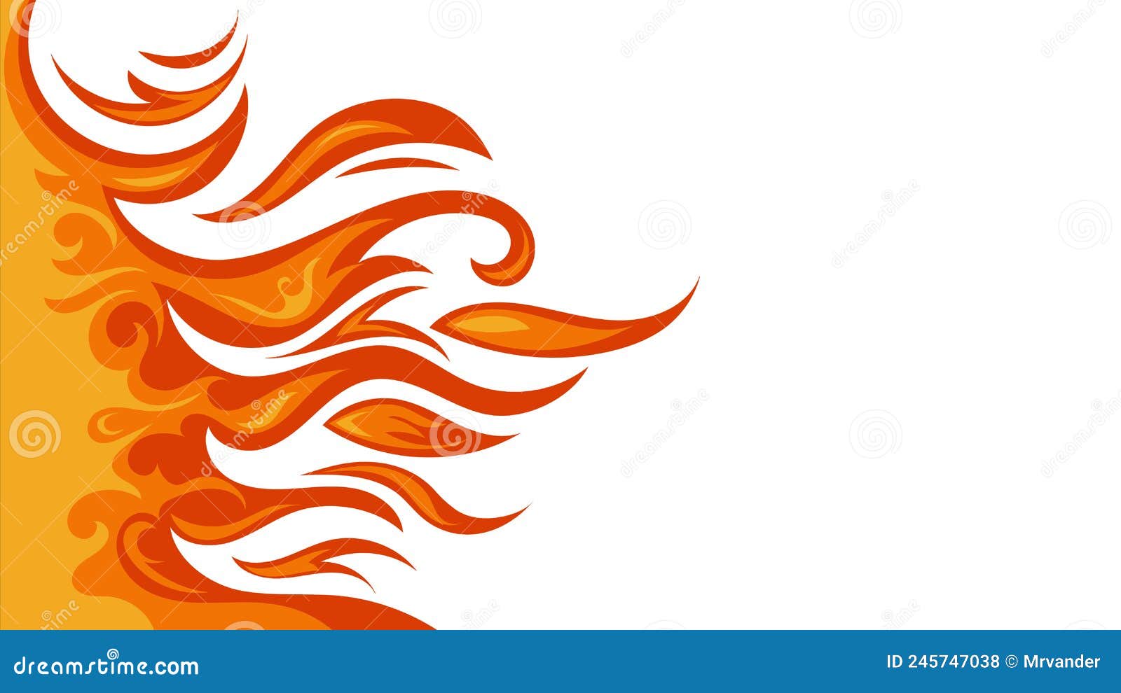 Cartoon Flame, Fire Background. Vector Illustration | CartoonDealer.com ...
