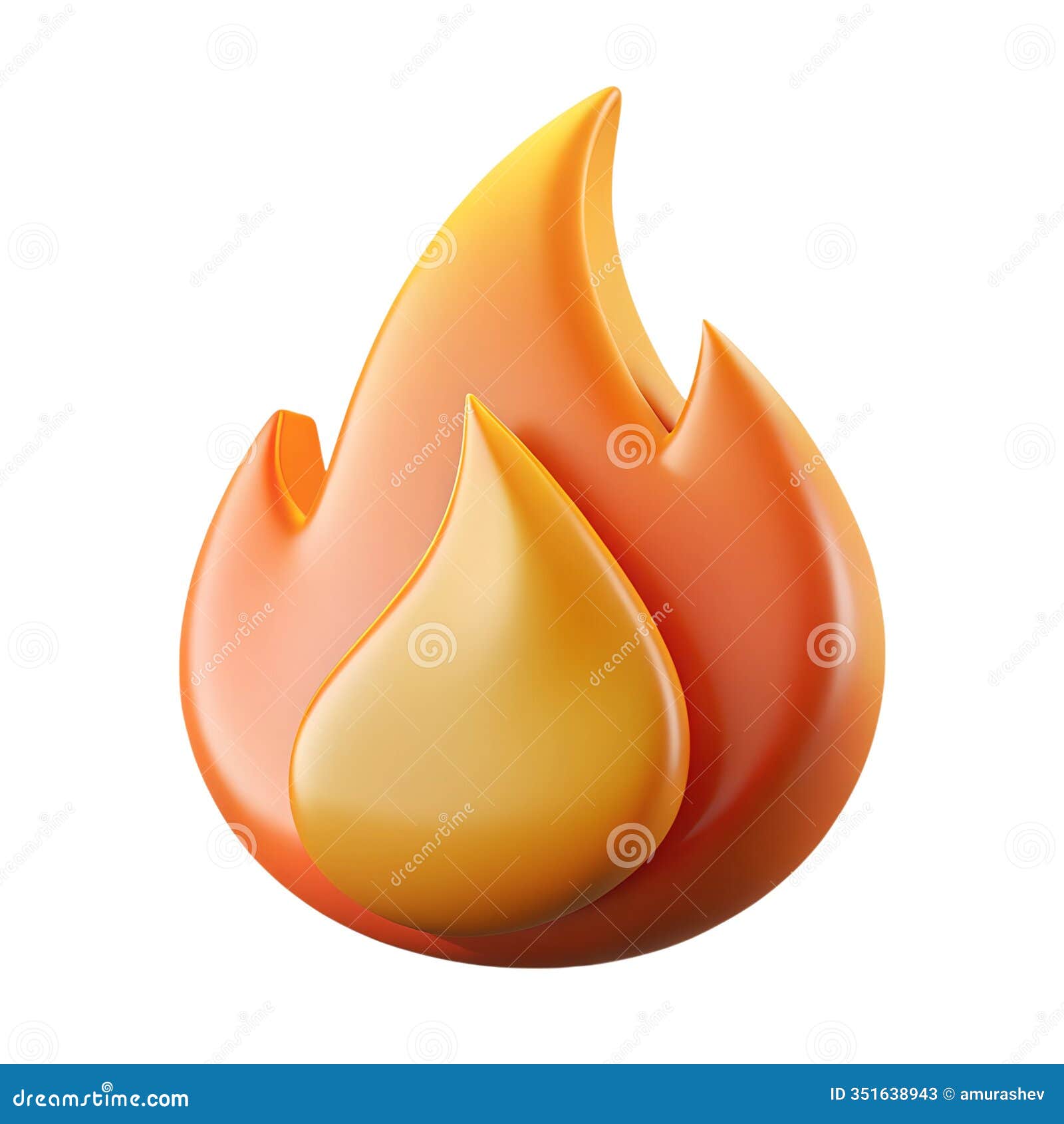 Cartoon Flame Mascot Showing Various Emotions | CartoonDealer.com ...