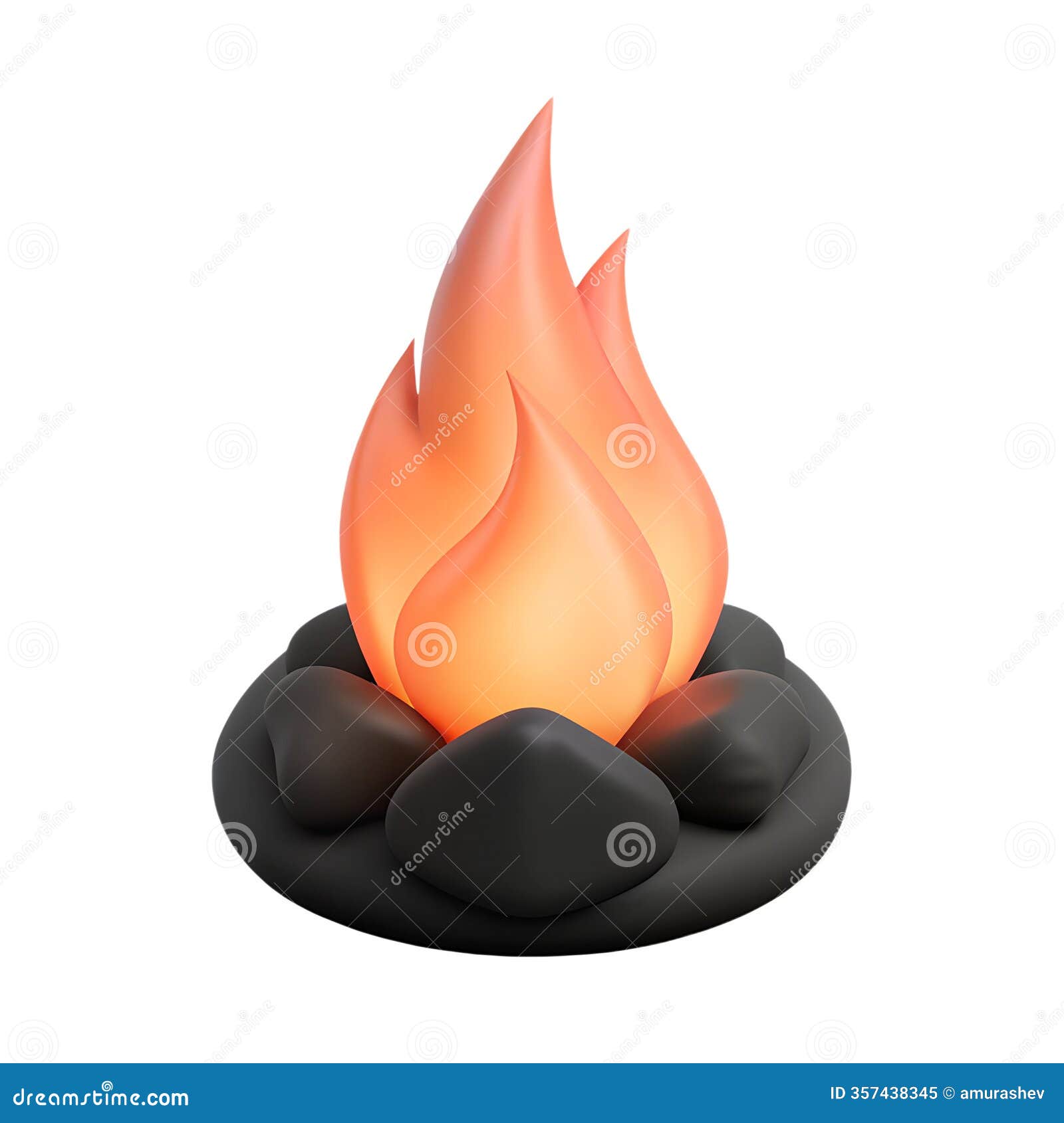 Cartoon Flame/fire Icon Stock Photo | CartoonDealer.com #351638904