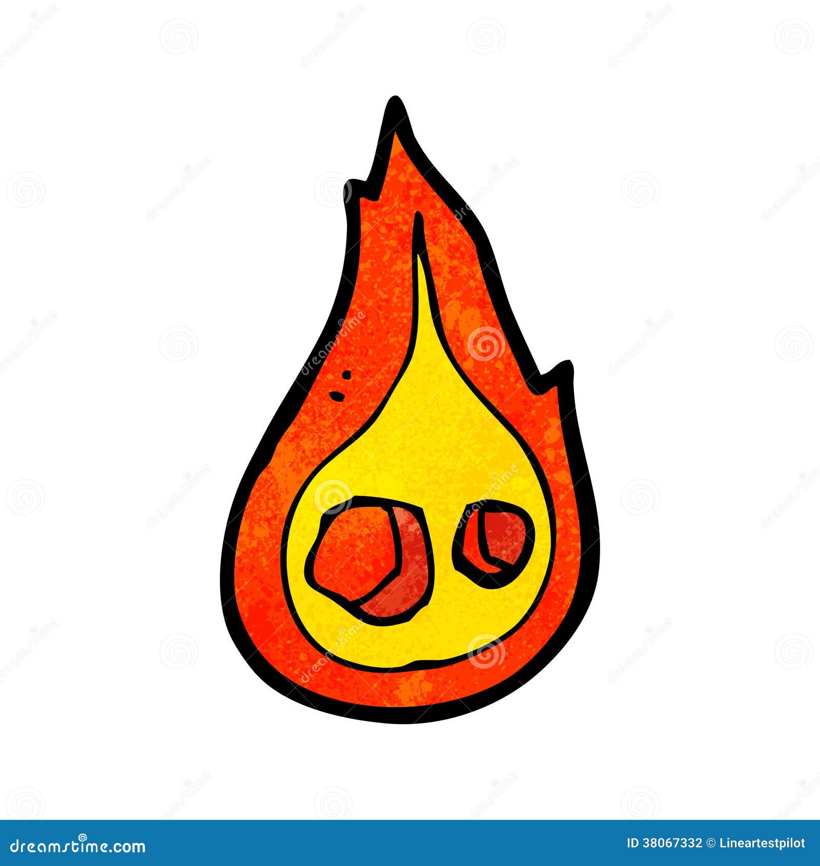 Cartoon flames stock vector. Illustration of drawn, drawing - 38067332
