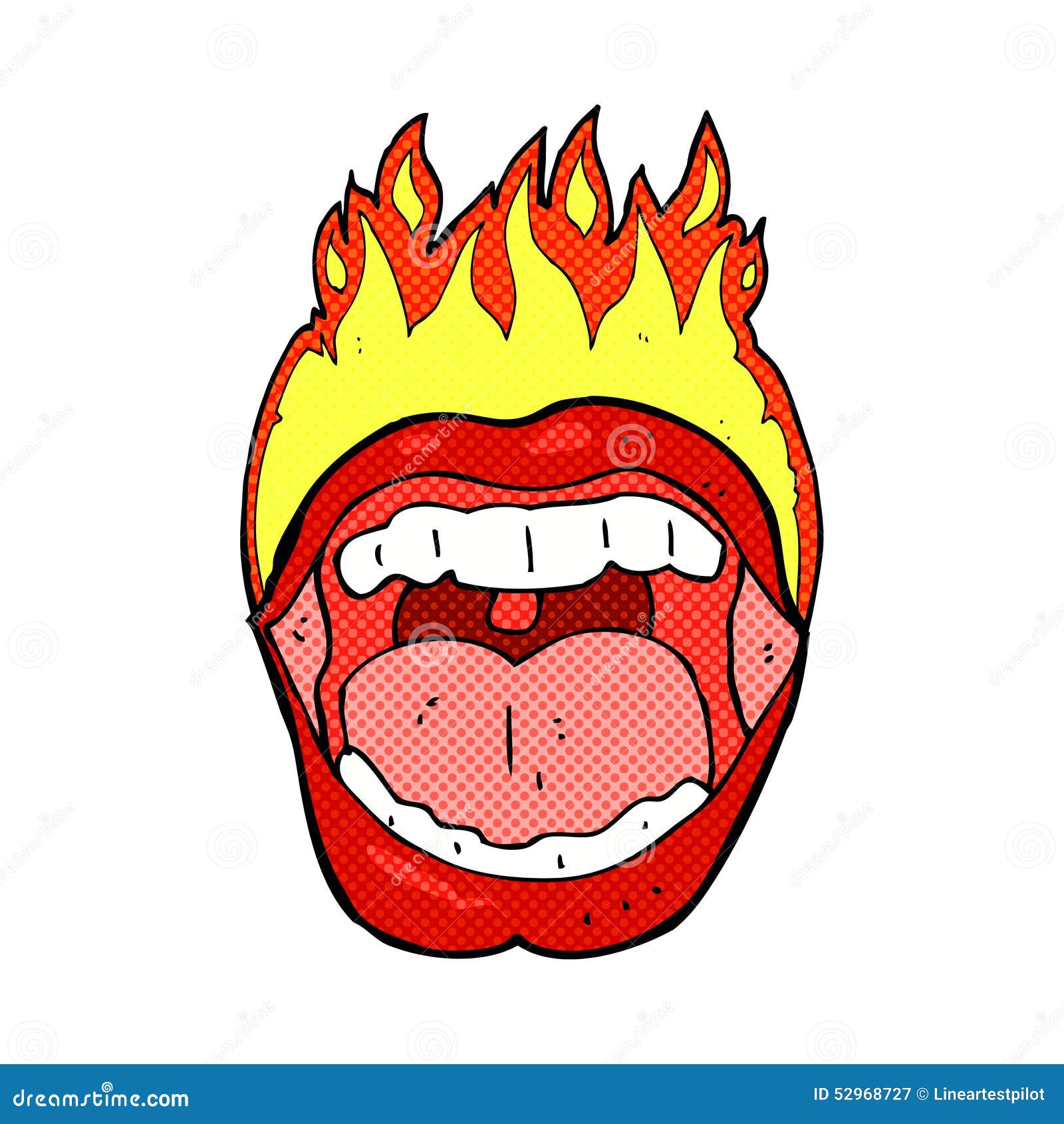 Cartoon Flaming Dragon Stock Photography | CartoonDealer.com #52967078