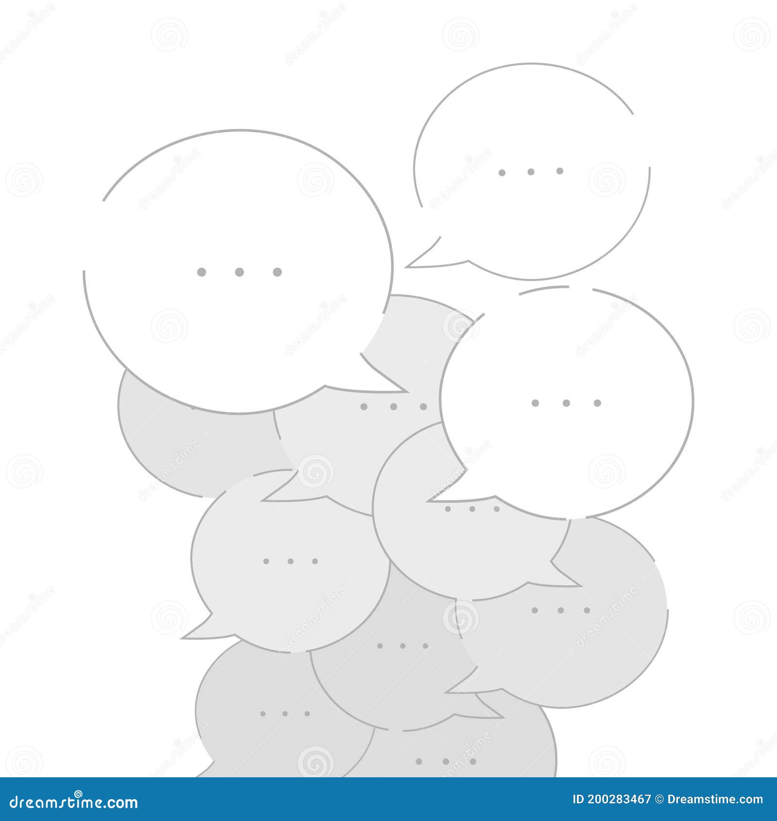 Cartoon Flat Buble Text Background Stock Vector - Illustration of ...