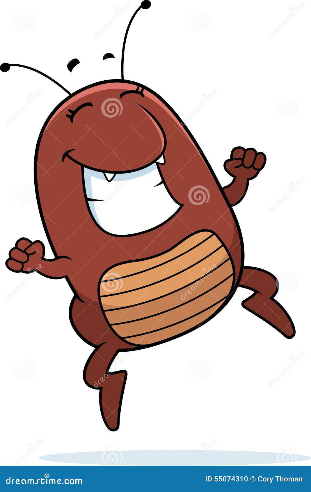 Cartoon Flea Success stock vector. Illustration of cartoon - 55074310
