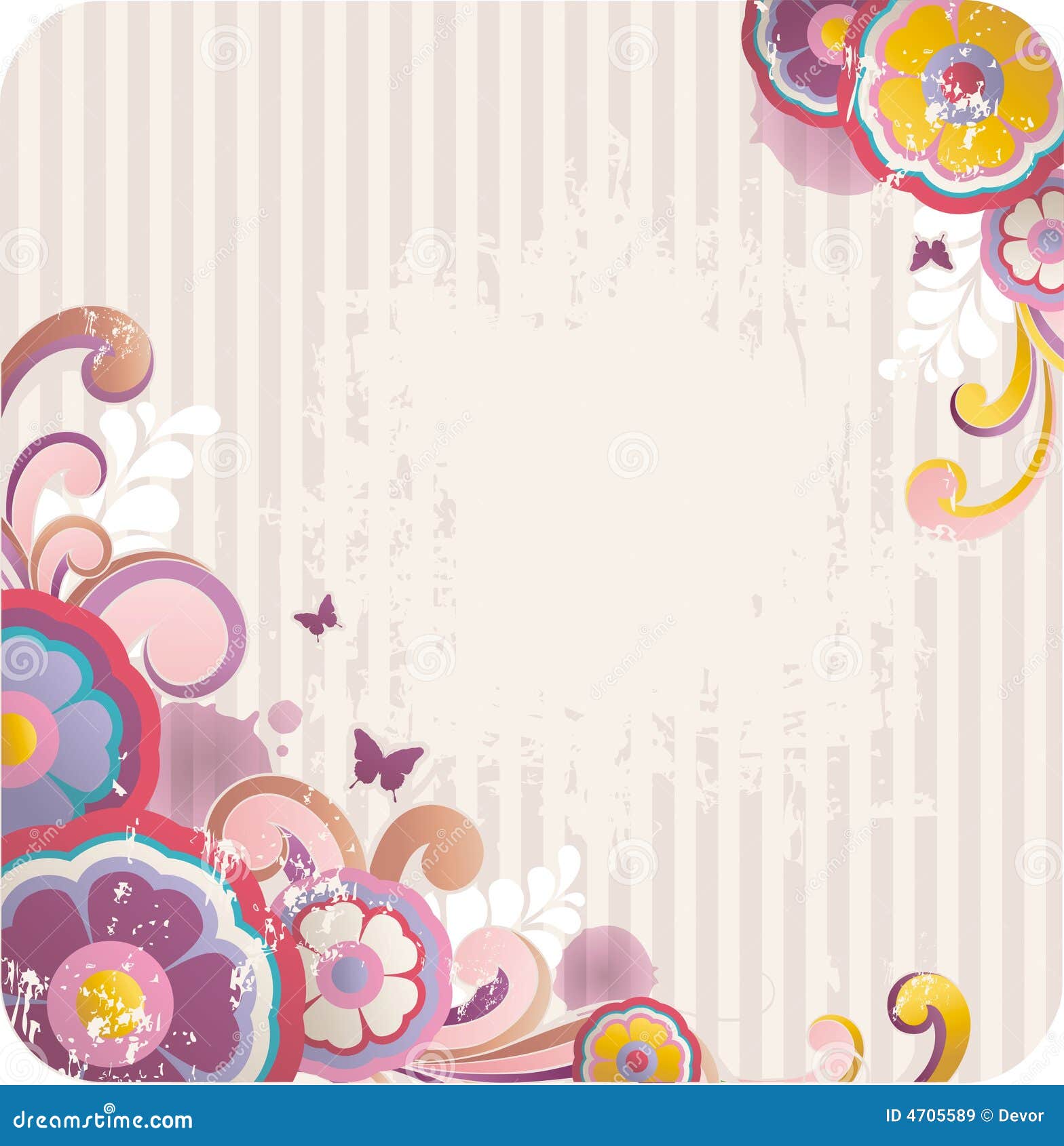 Cartoon Floral Background | CartoonDealer.com #4705589