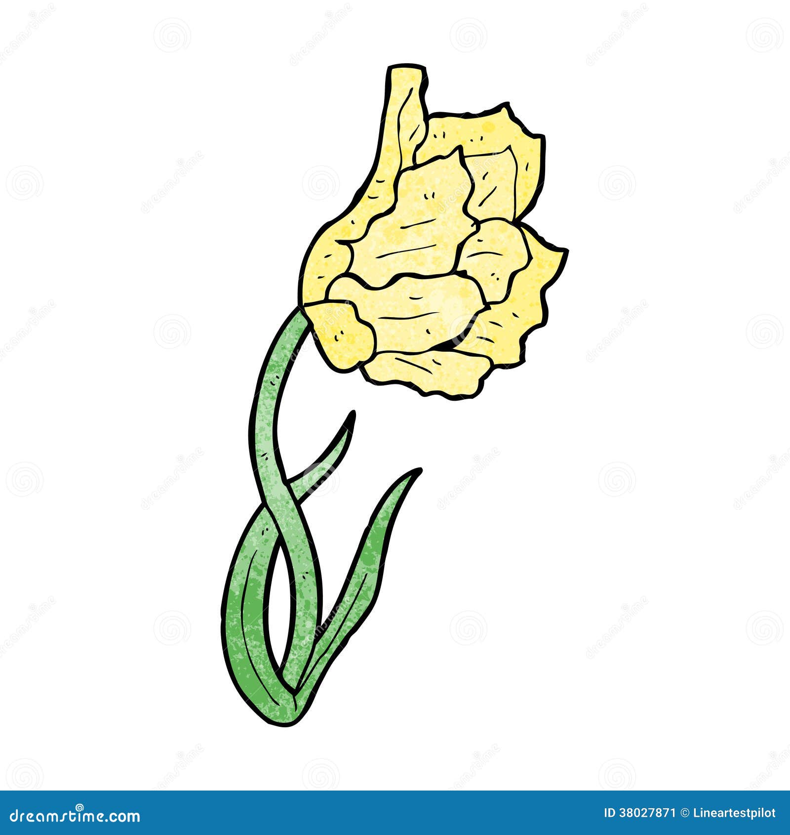 Cartoon flower stock vector. Illustration of rough, doodle - 38027871