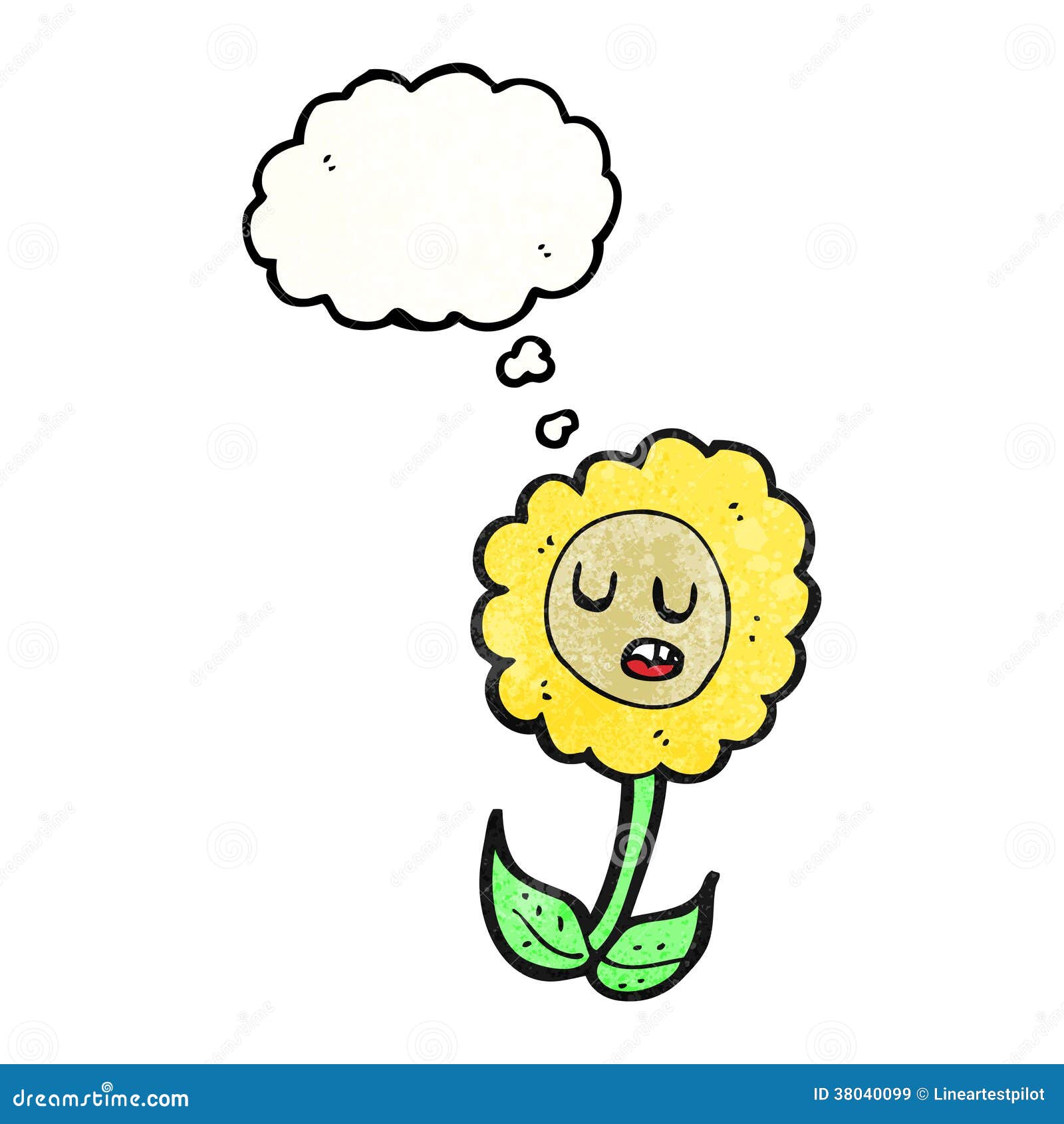 Cartoon flower stock vector. Illustration of cheerful - 38040099