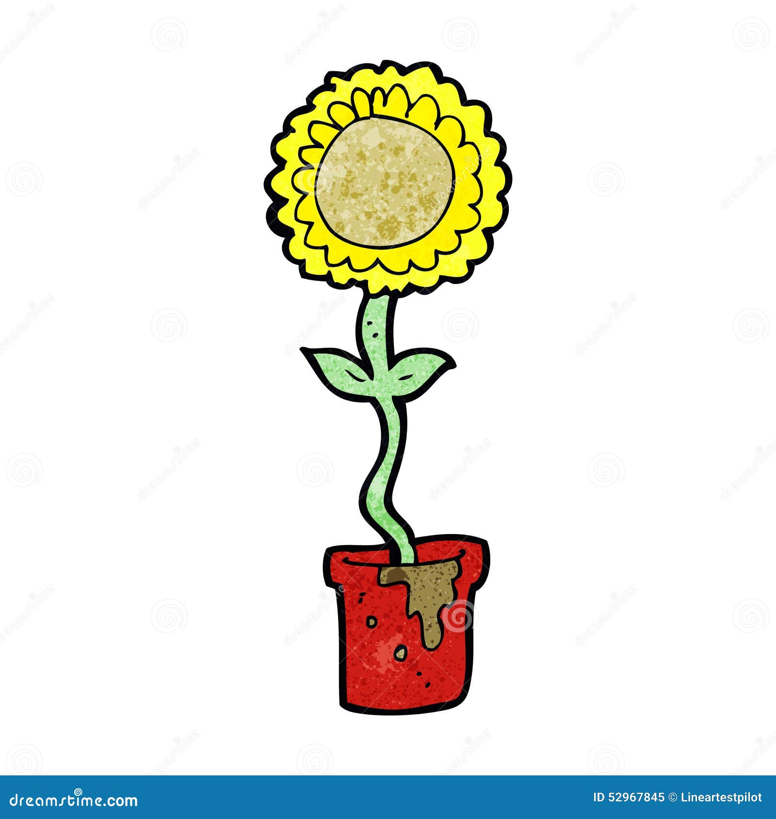 Cartoon flower stock illustration. Illustration of character - 52967845