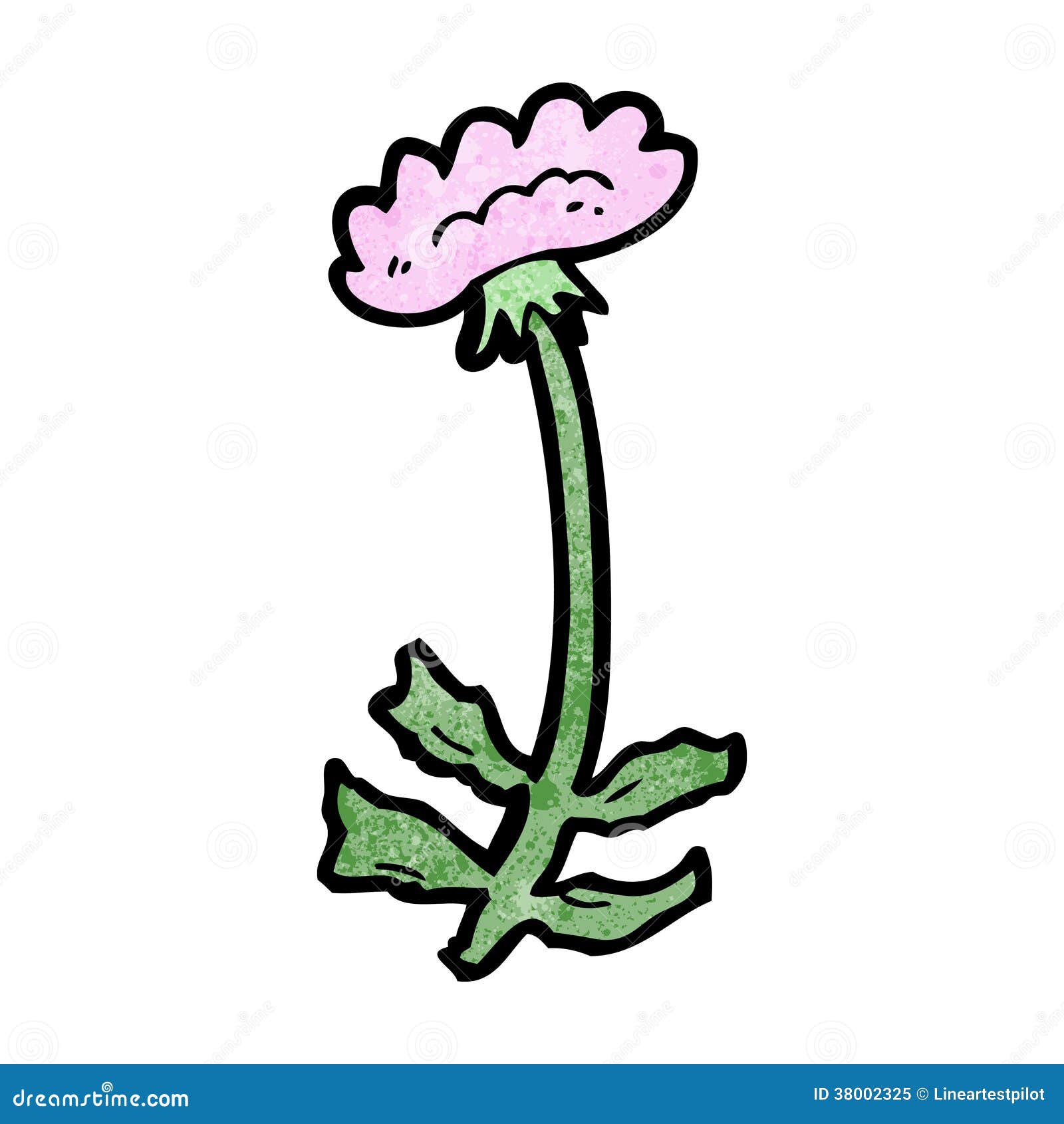 Cartoon flower stock vector. Illustration of clip, drawing - 38002325