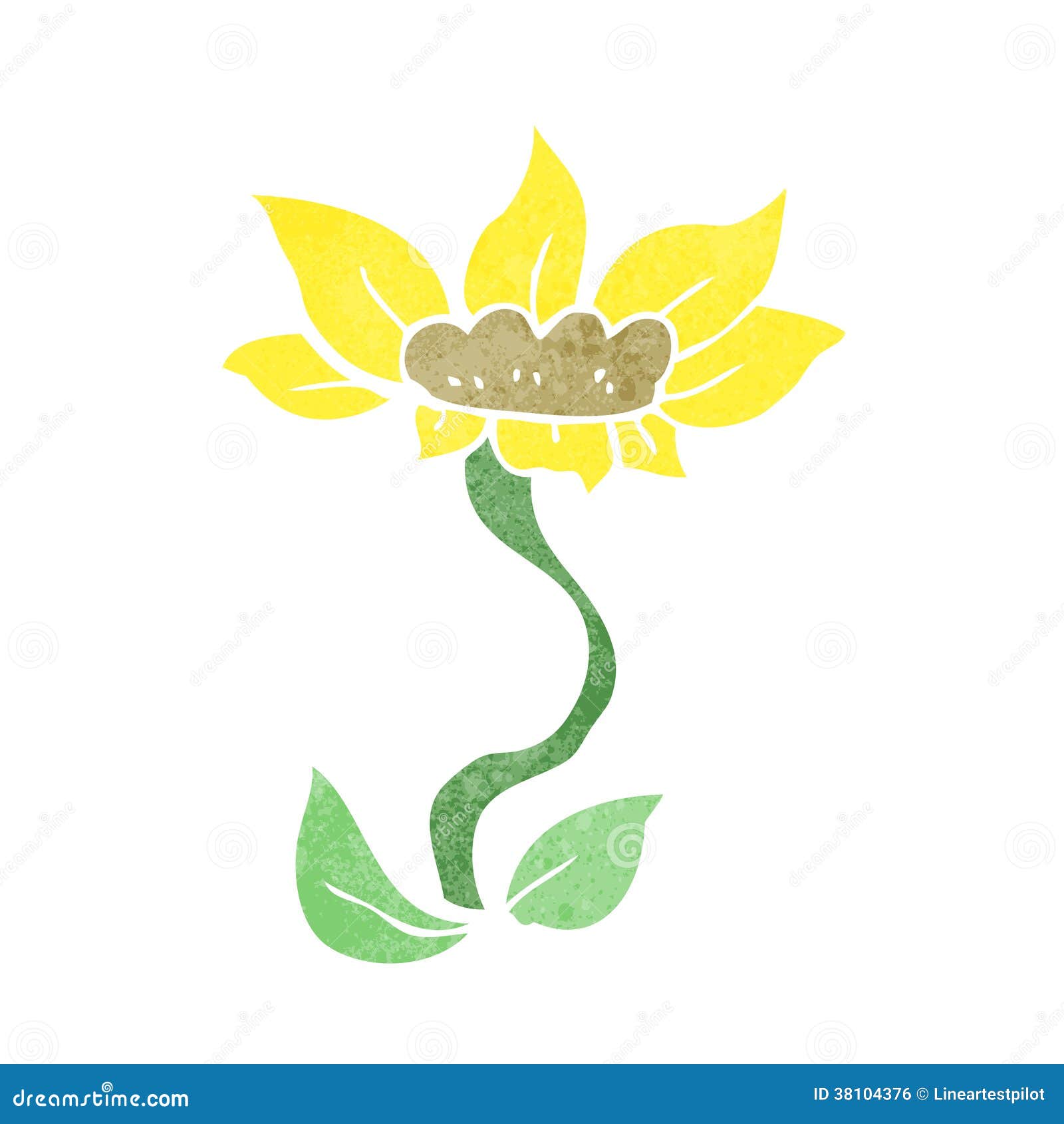Cartoon flower stock illustration. Illustration of flower - 38104376